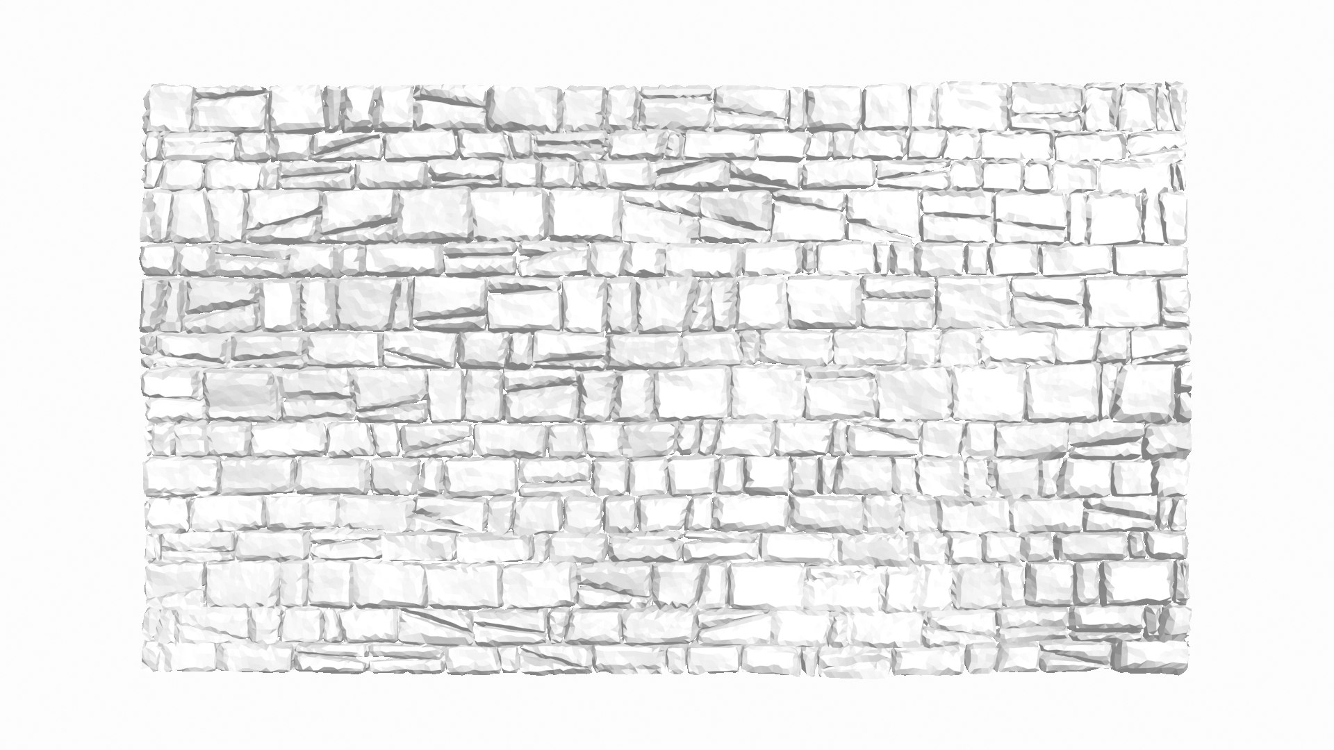3D Realistic Stone Wall Collapse Model - TurboSquid 1700932