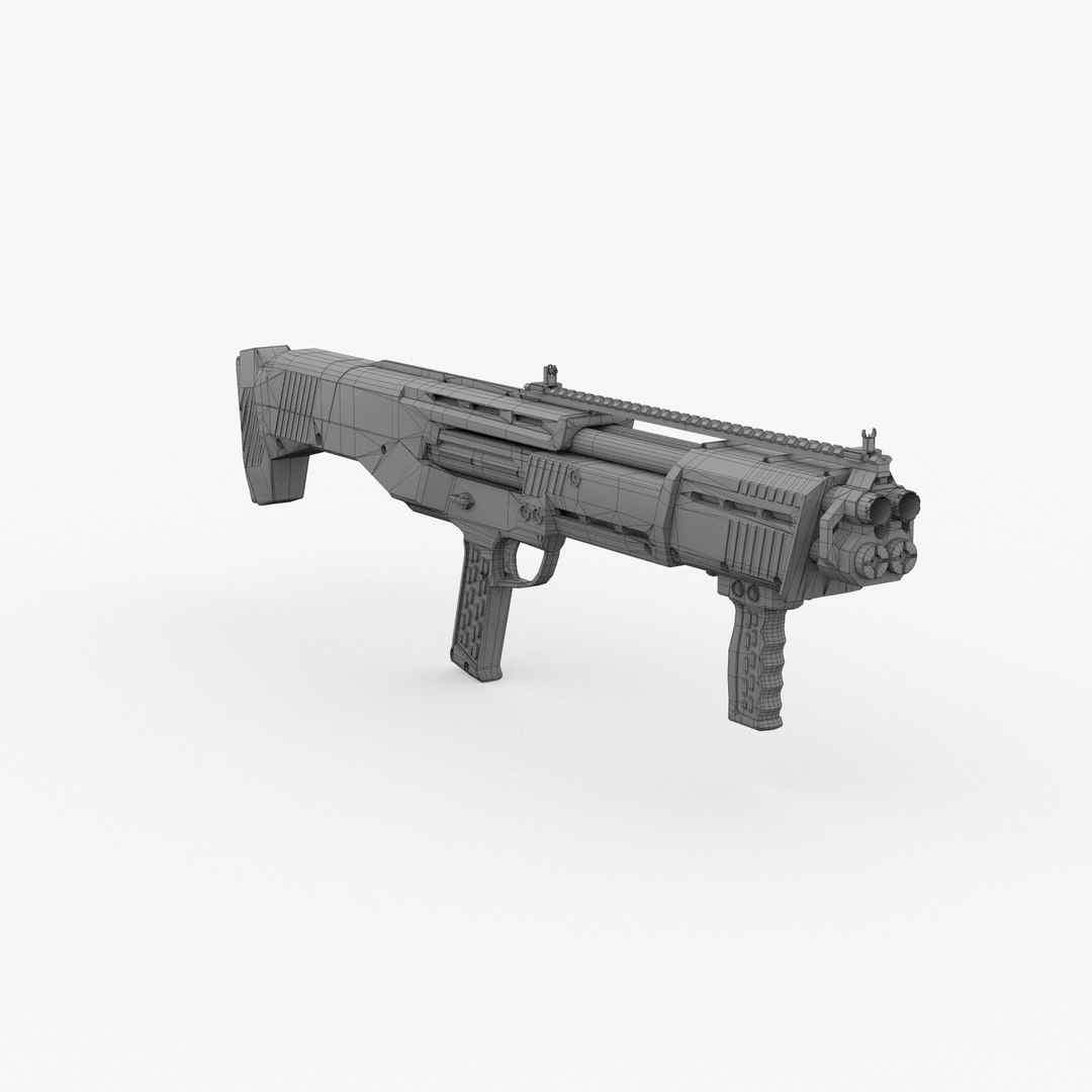 3D Gun Lowpoly Kitbash 33 model - TurboSquid 1902023