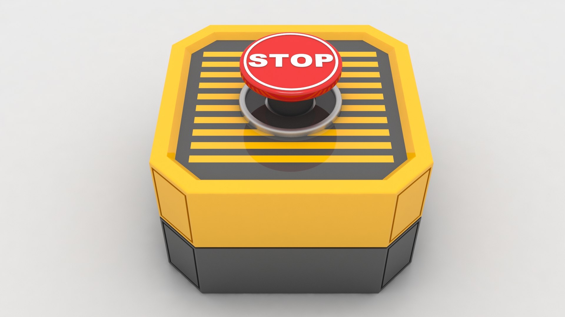 3D emergency panic button - TurboSquid 1539004