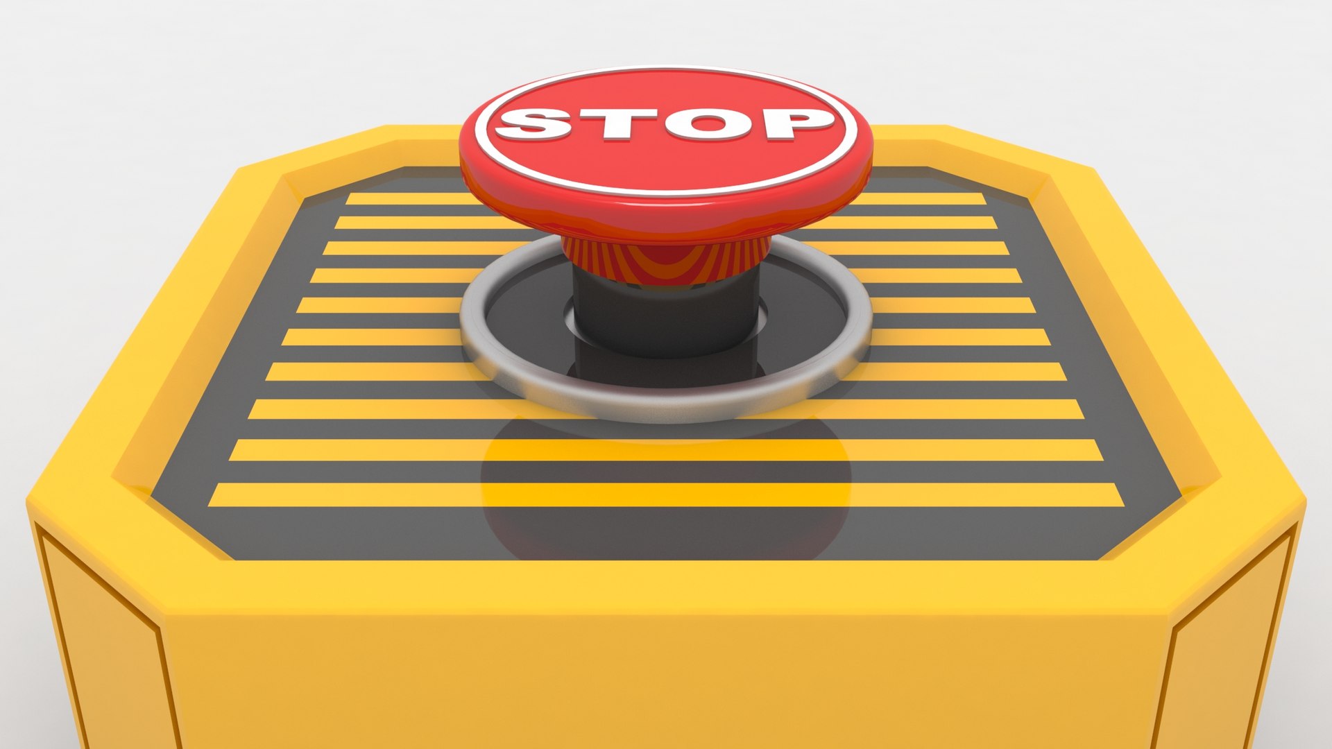 3D emergency panic button - TurboSquid 1539004