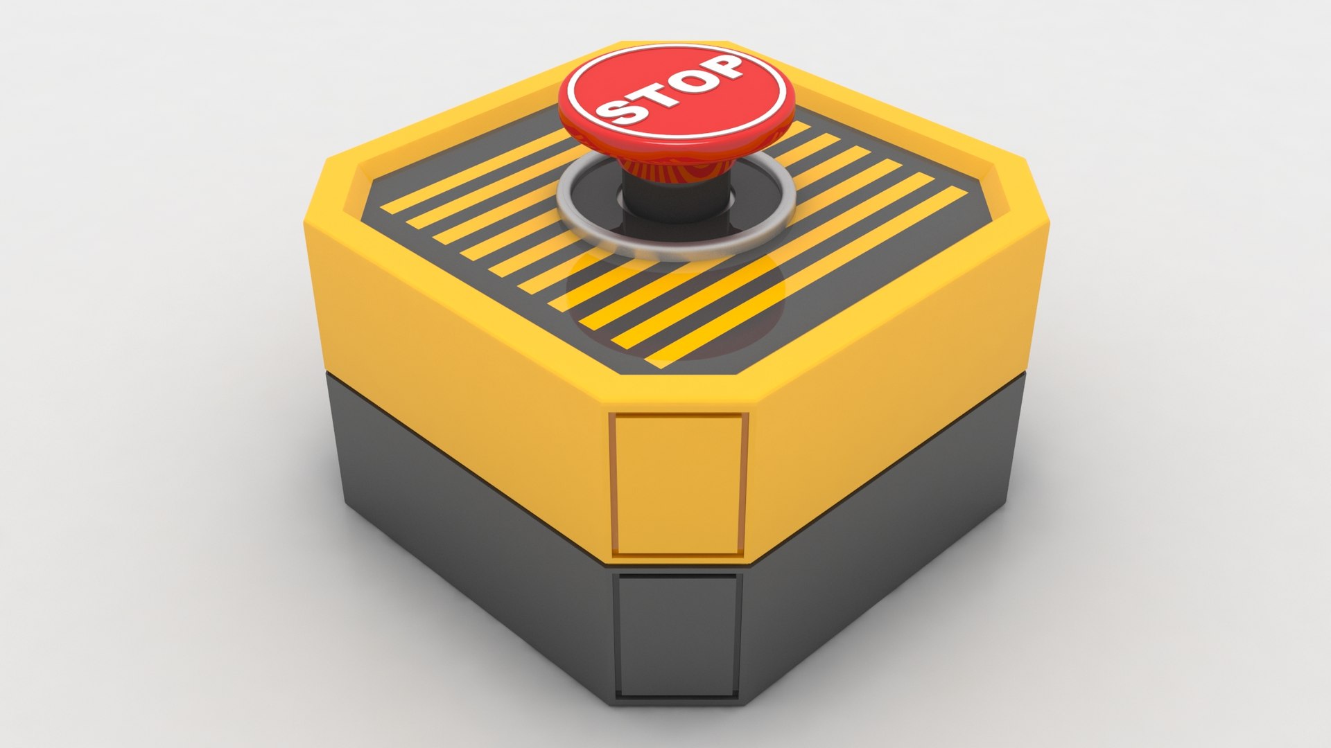3D emergency panic button - TurboSquid 1539004