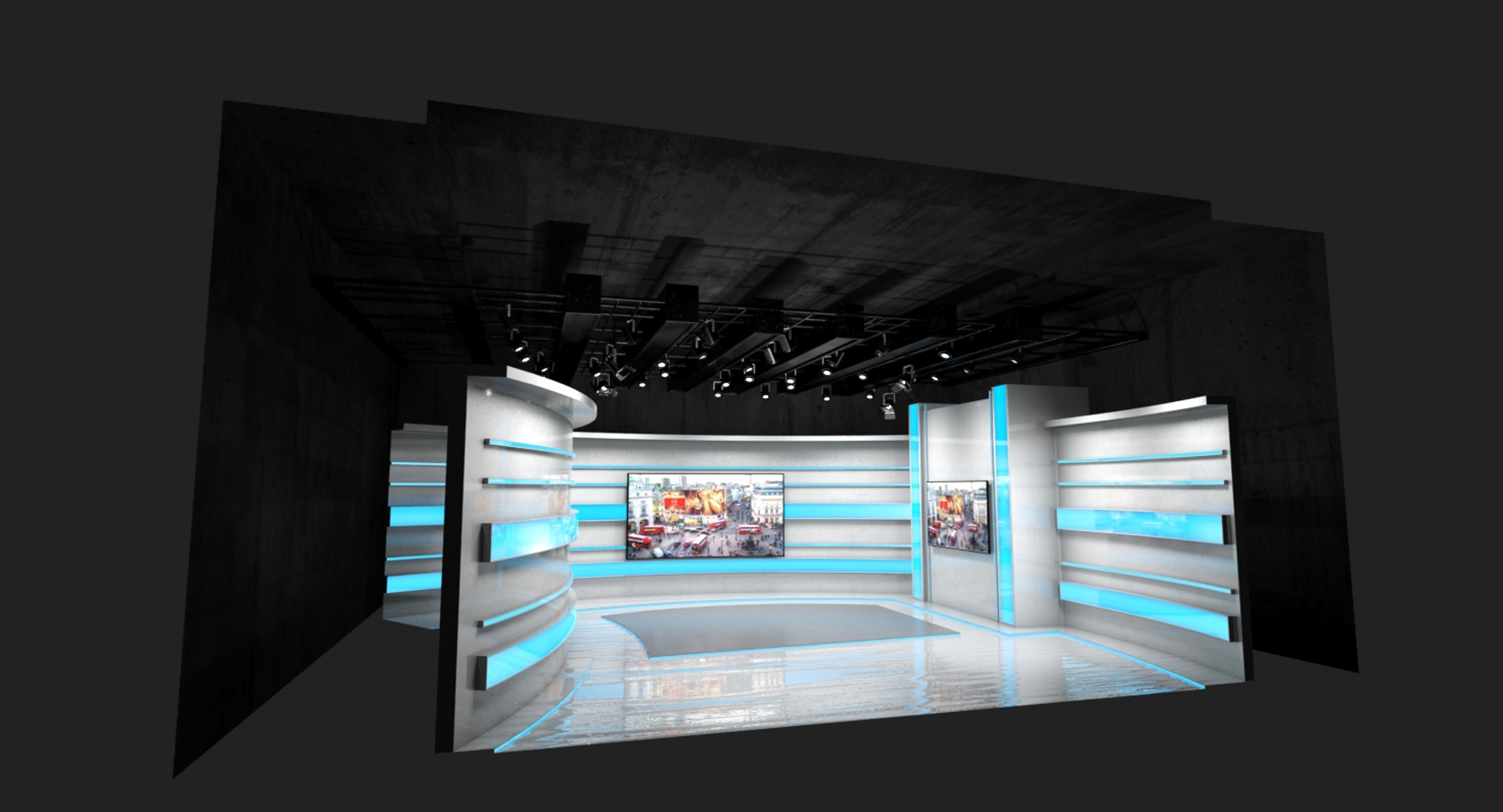 Virtual Set Studio 3D Model - TurboSquid 1390308
