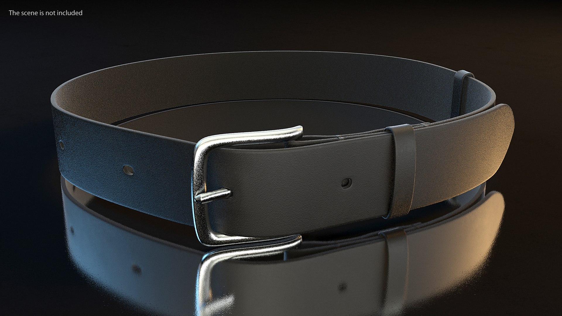 3D mens leather belt buckle model - TurboSquid 1456320