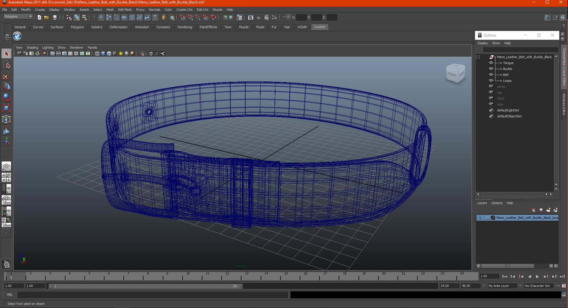 3D Mens Leather Belt Buckle Model - TurboSquid 1456320