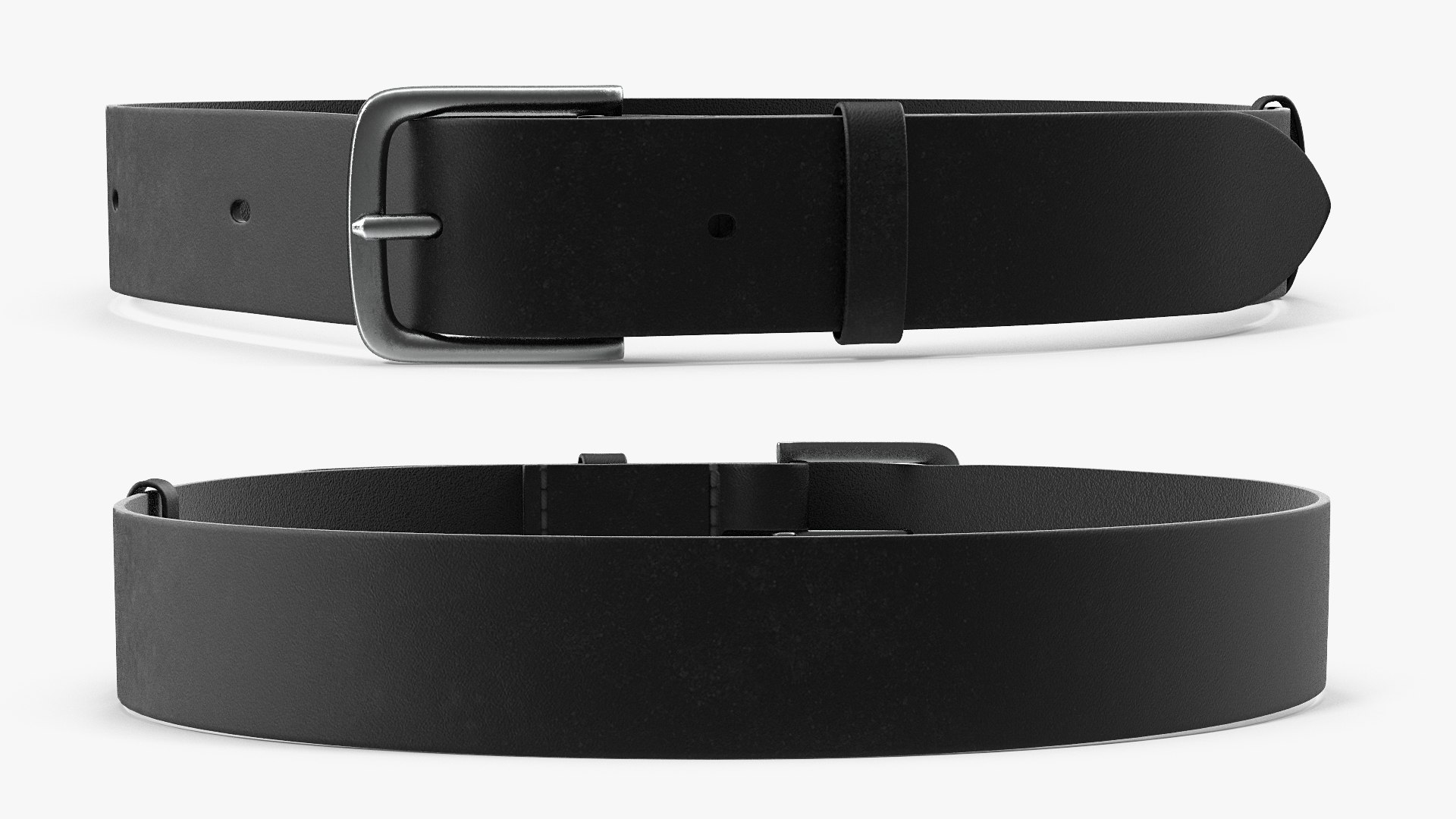 3D Mens Leather Belt Buckle Model - TurboSquid 1456320