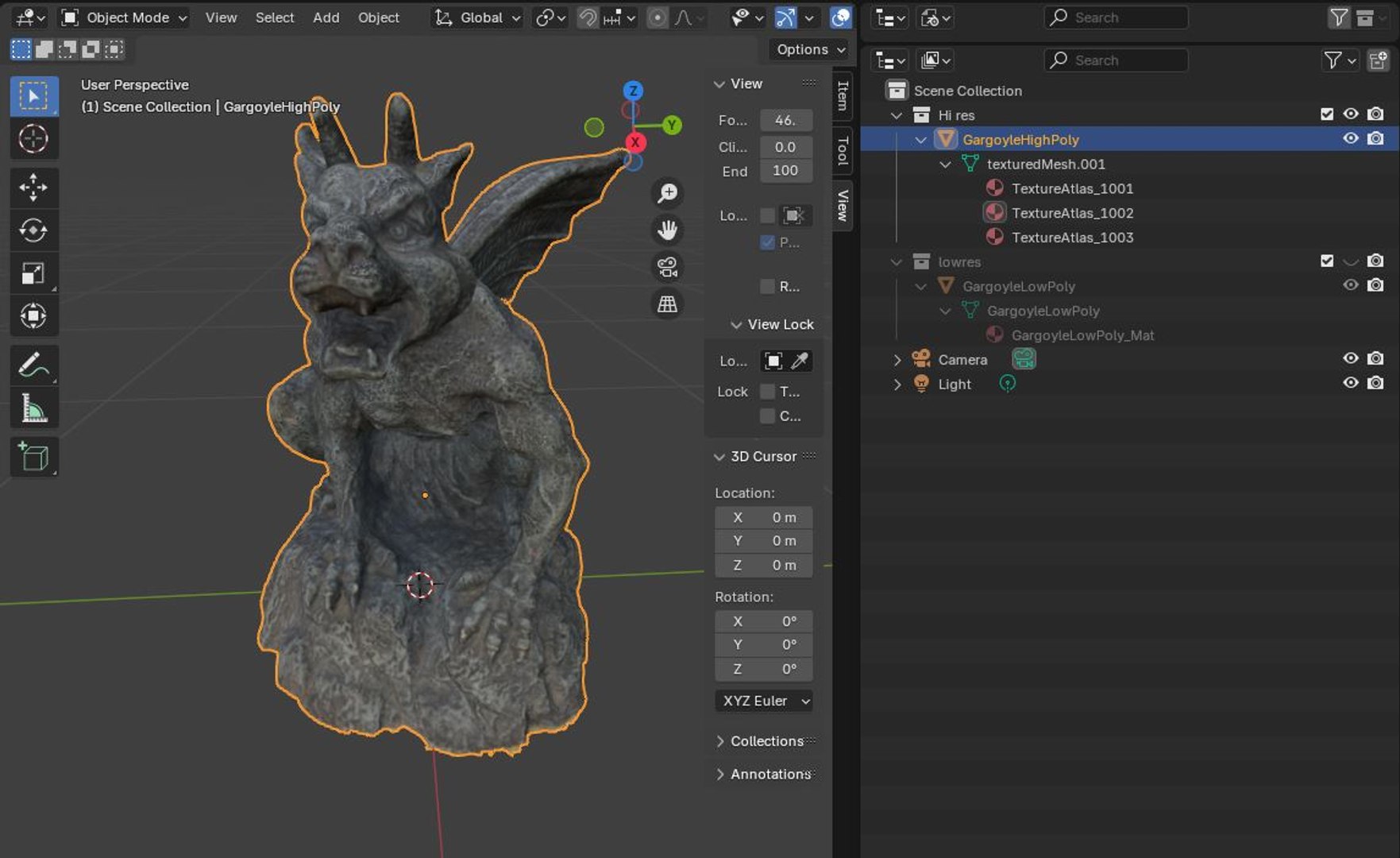 3D Gargoyle Model - TurboSquid 2307077