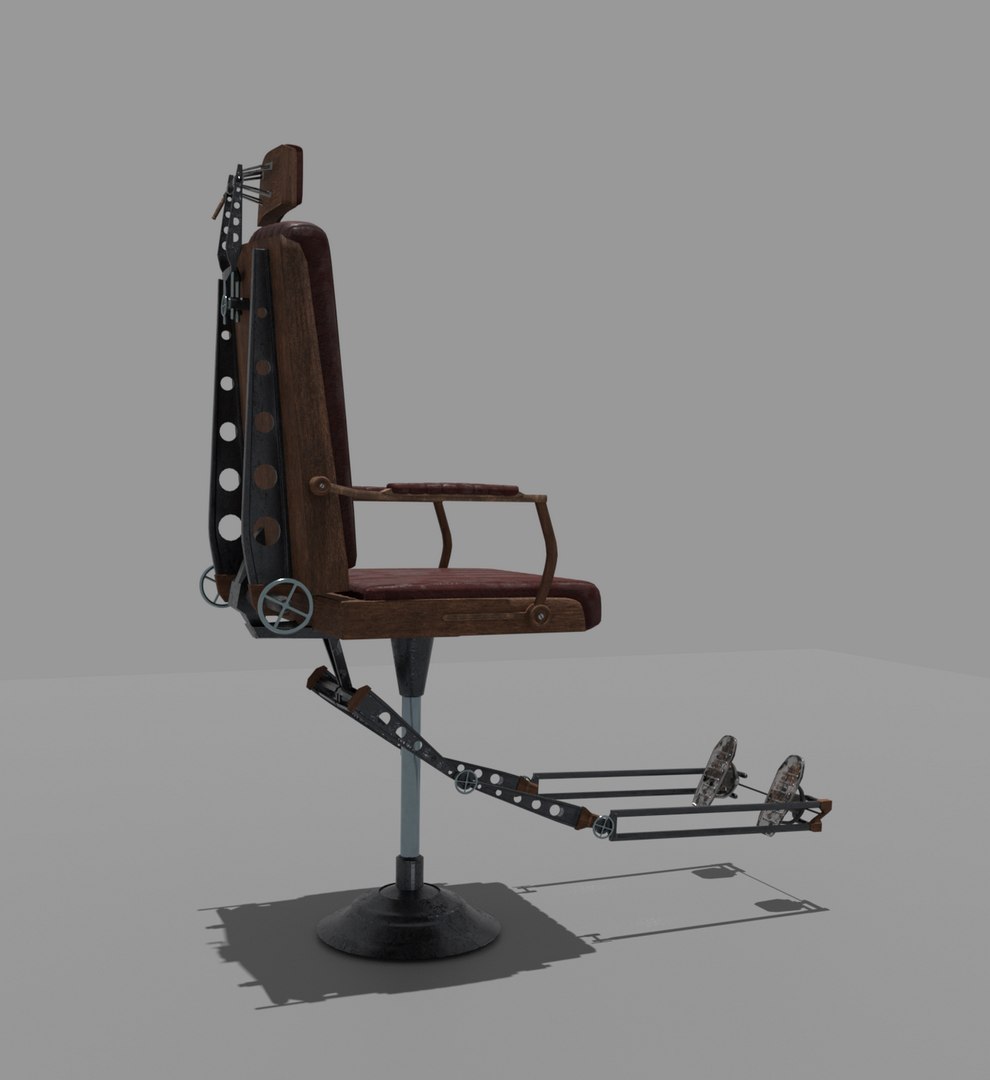 Steampunk Chair Low-poly Model - TurboSquid 1786906