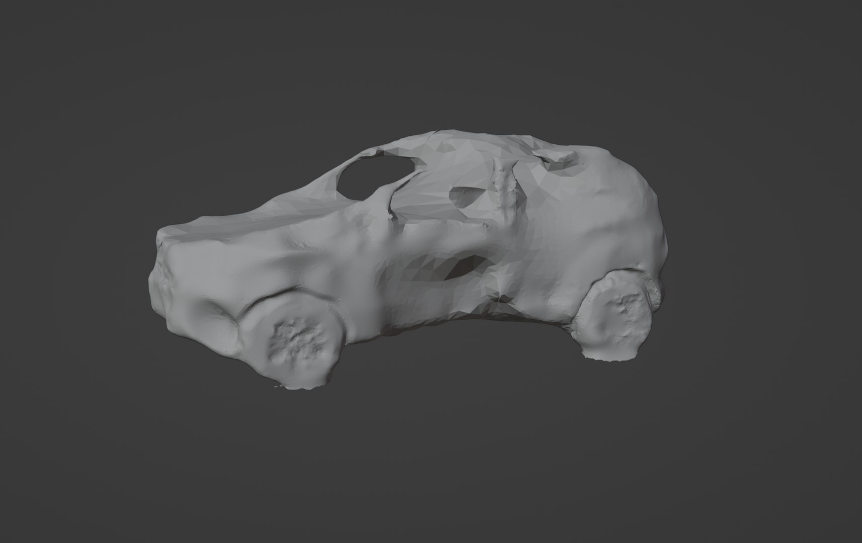 3D Model Damaged Small SUV - TurboSquid 2074580