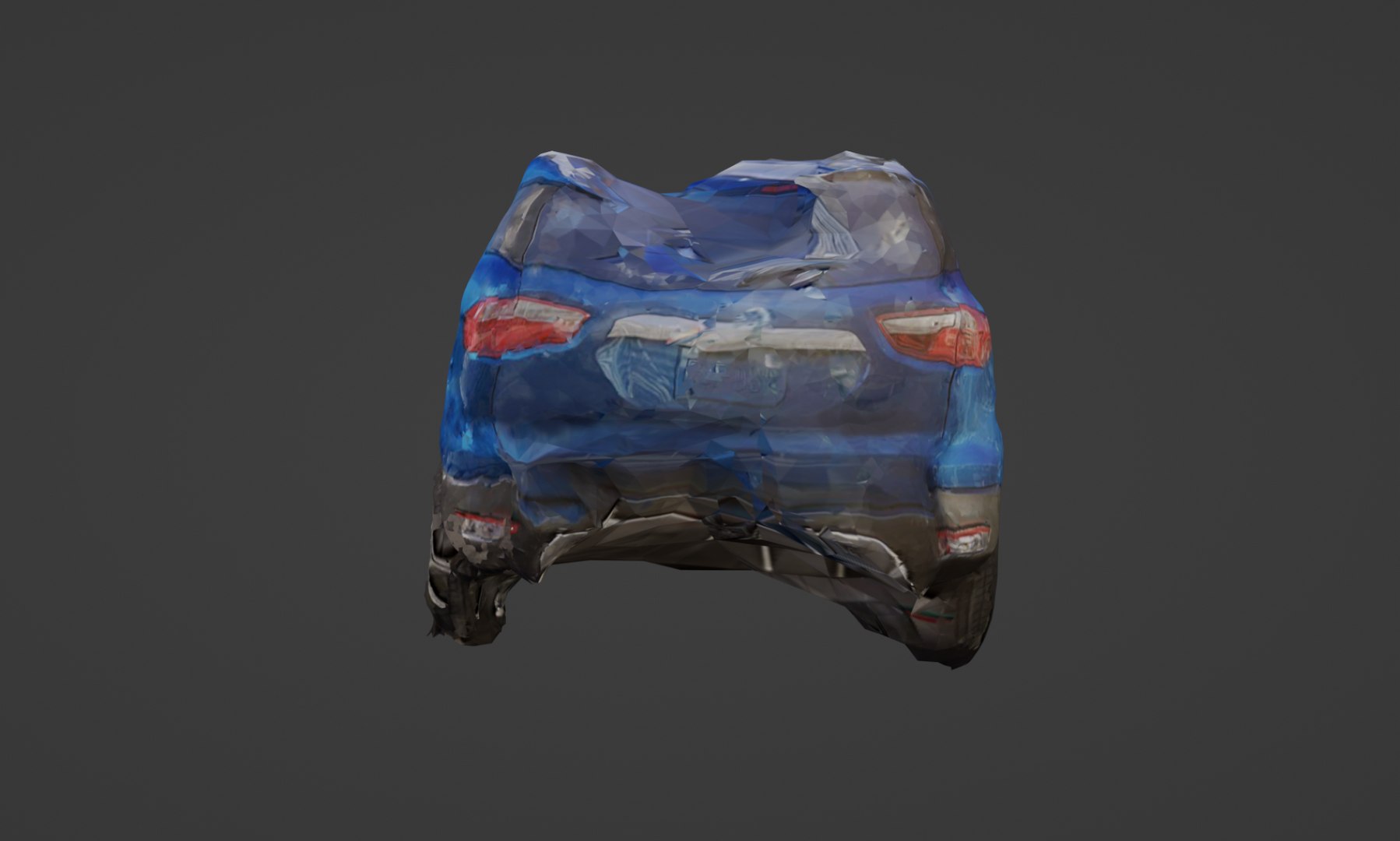 3D Model Damaged Small SUV - TurboSquid 2074580