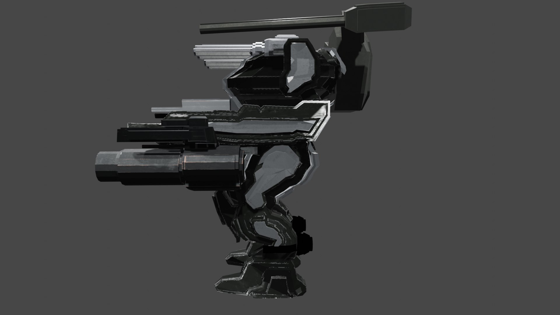 3D Armed Mech model - TurboSquid 1857552