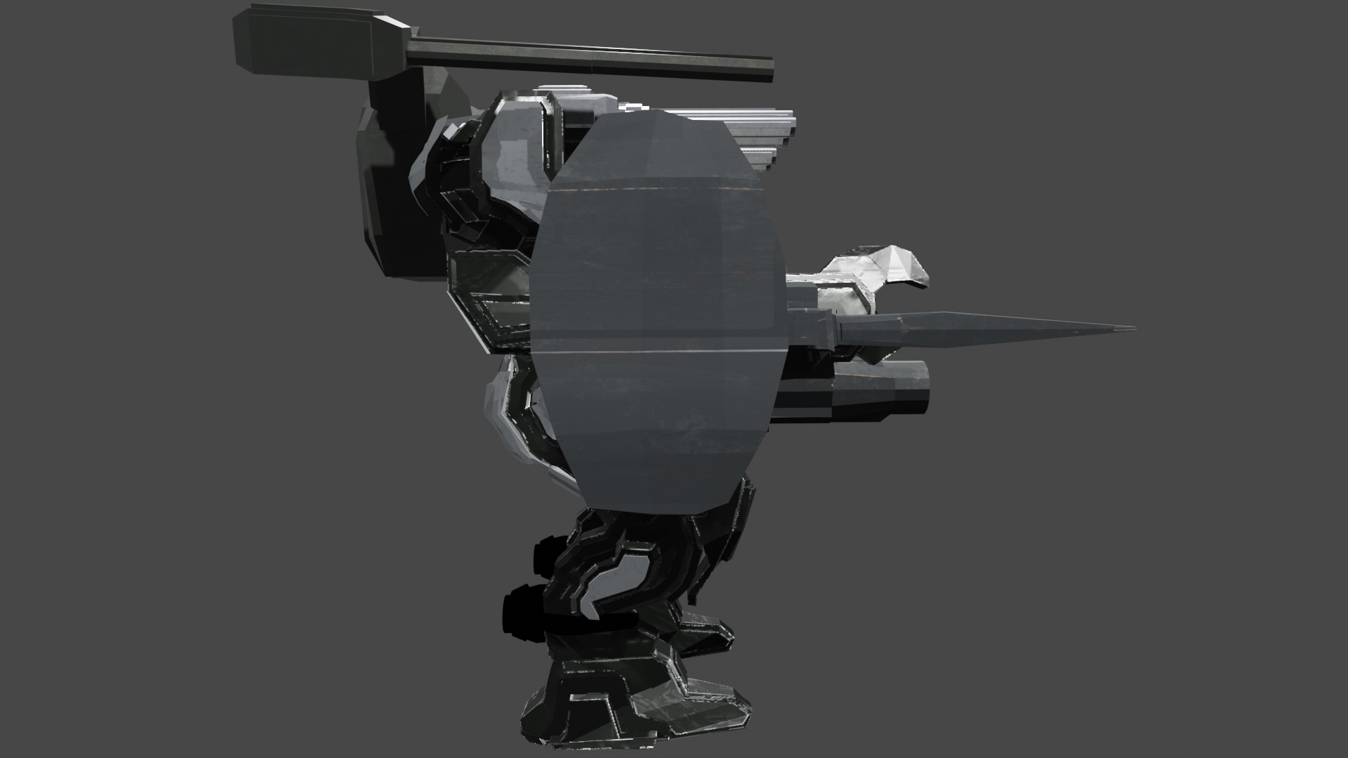 3D Armed Mech model - TurboSquid 1857552