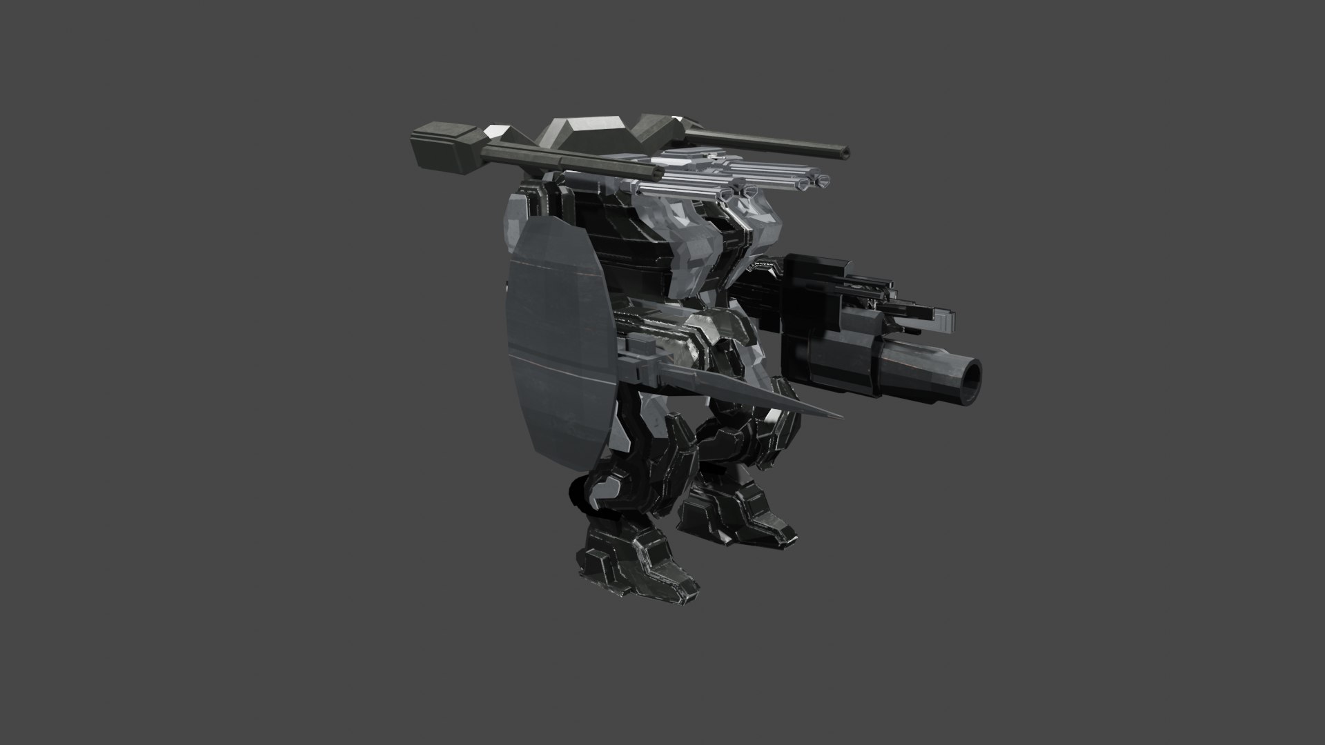 3D Armed Mech model - TurboSquid 1857552