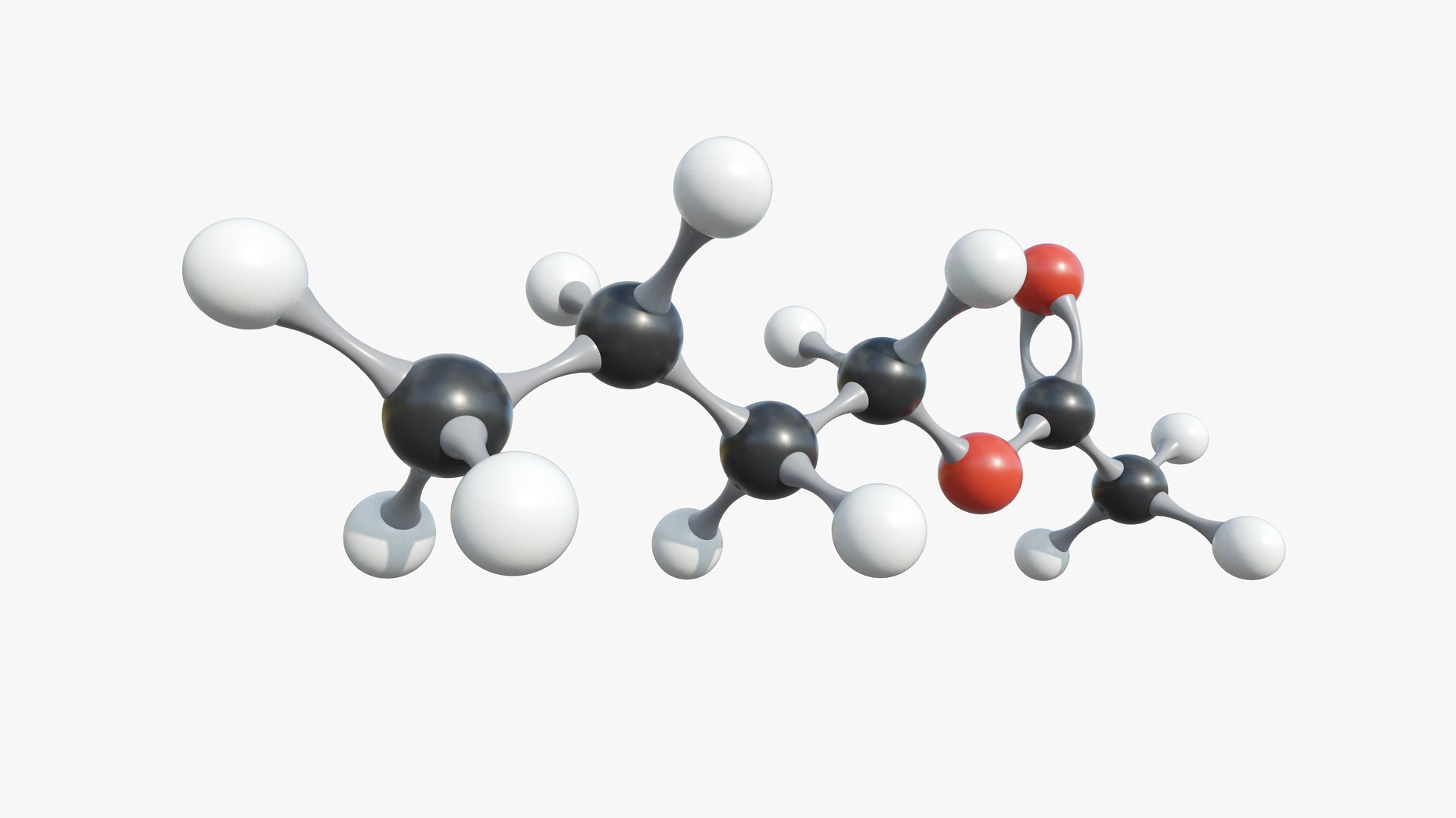 3D Model Butyl Acetate Molecule With PBR 4K 8K - TurboSquid 1942396