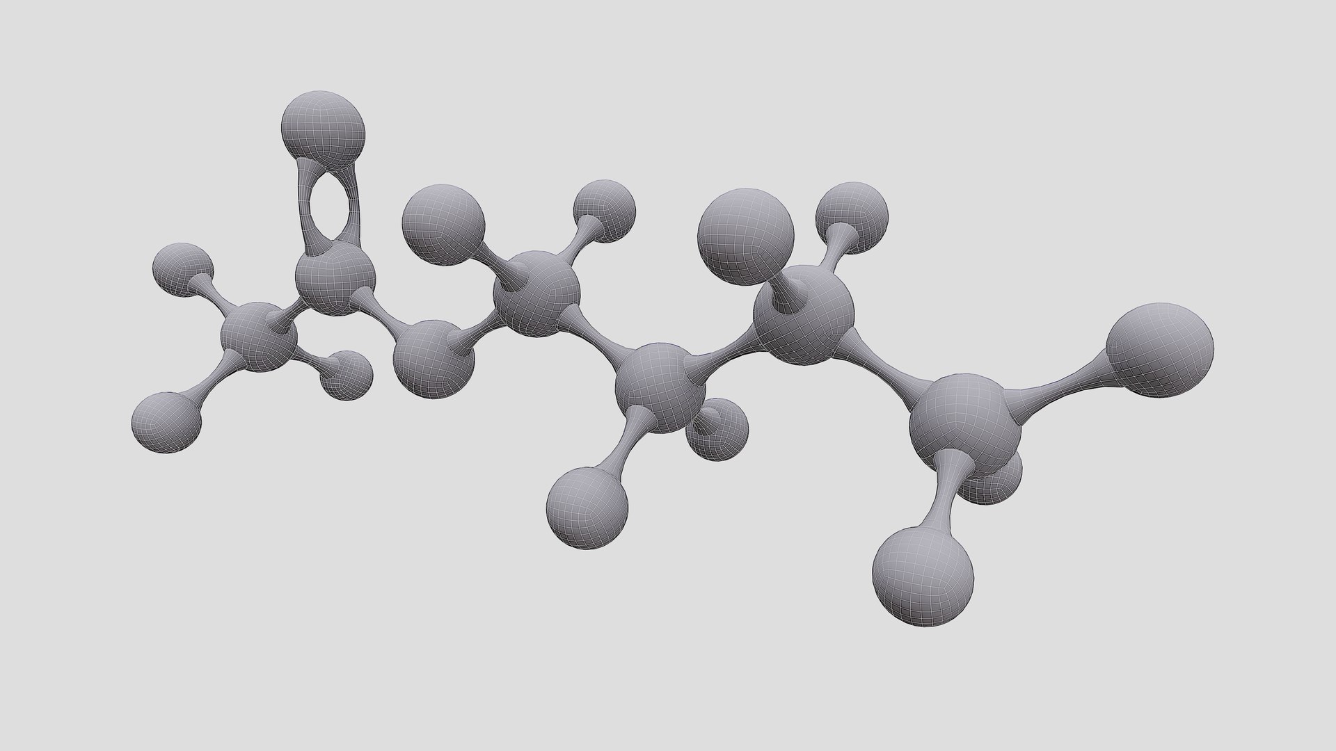 3D Model Butyl Acetate Molecule With PBR 4K 8K - TurboSquid 1942396