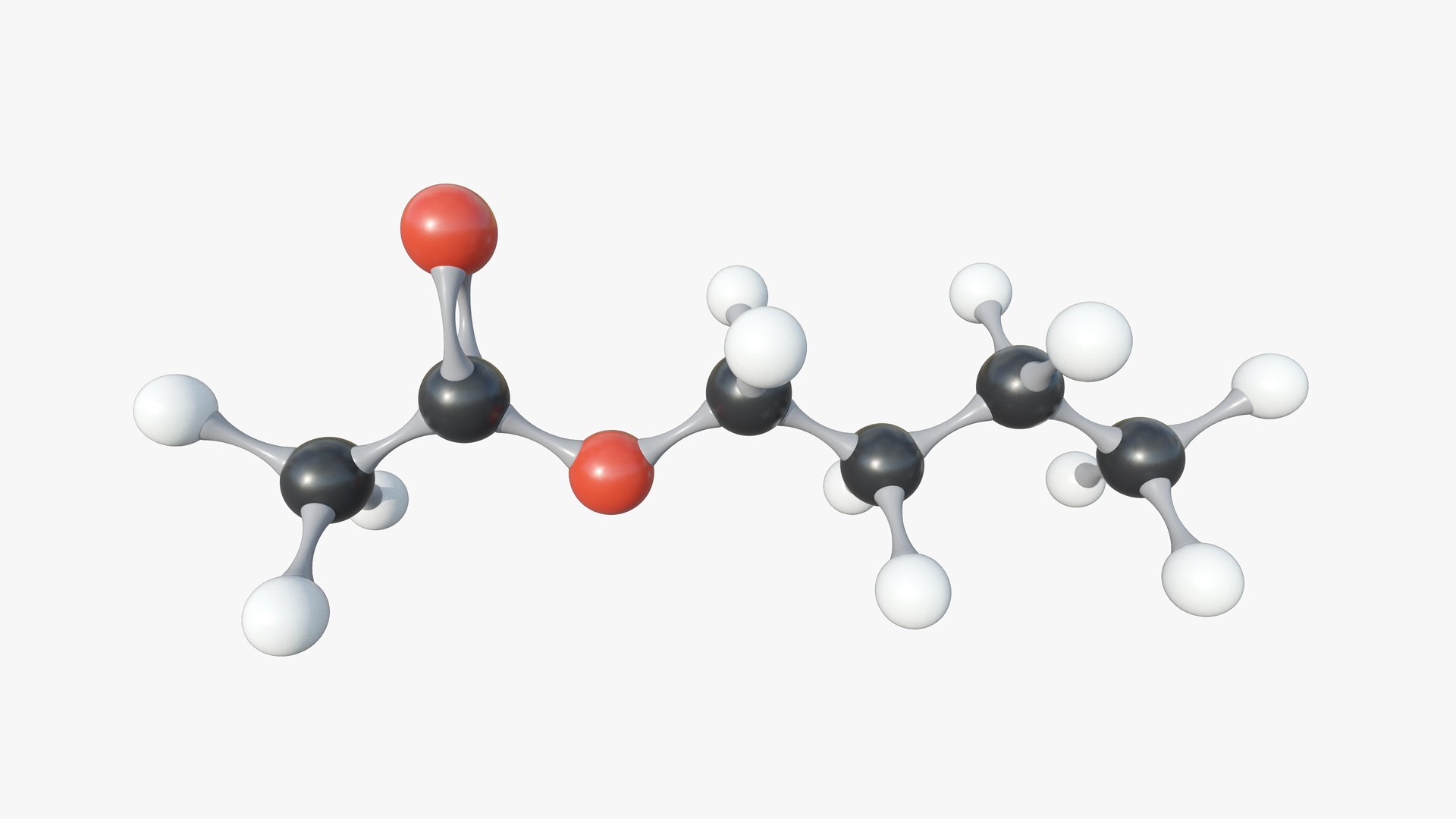 3D Model Butyl Acetate Molecule With PBR 4K 8K - TurboSquid 1942396