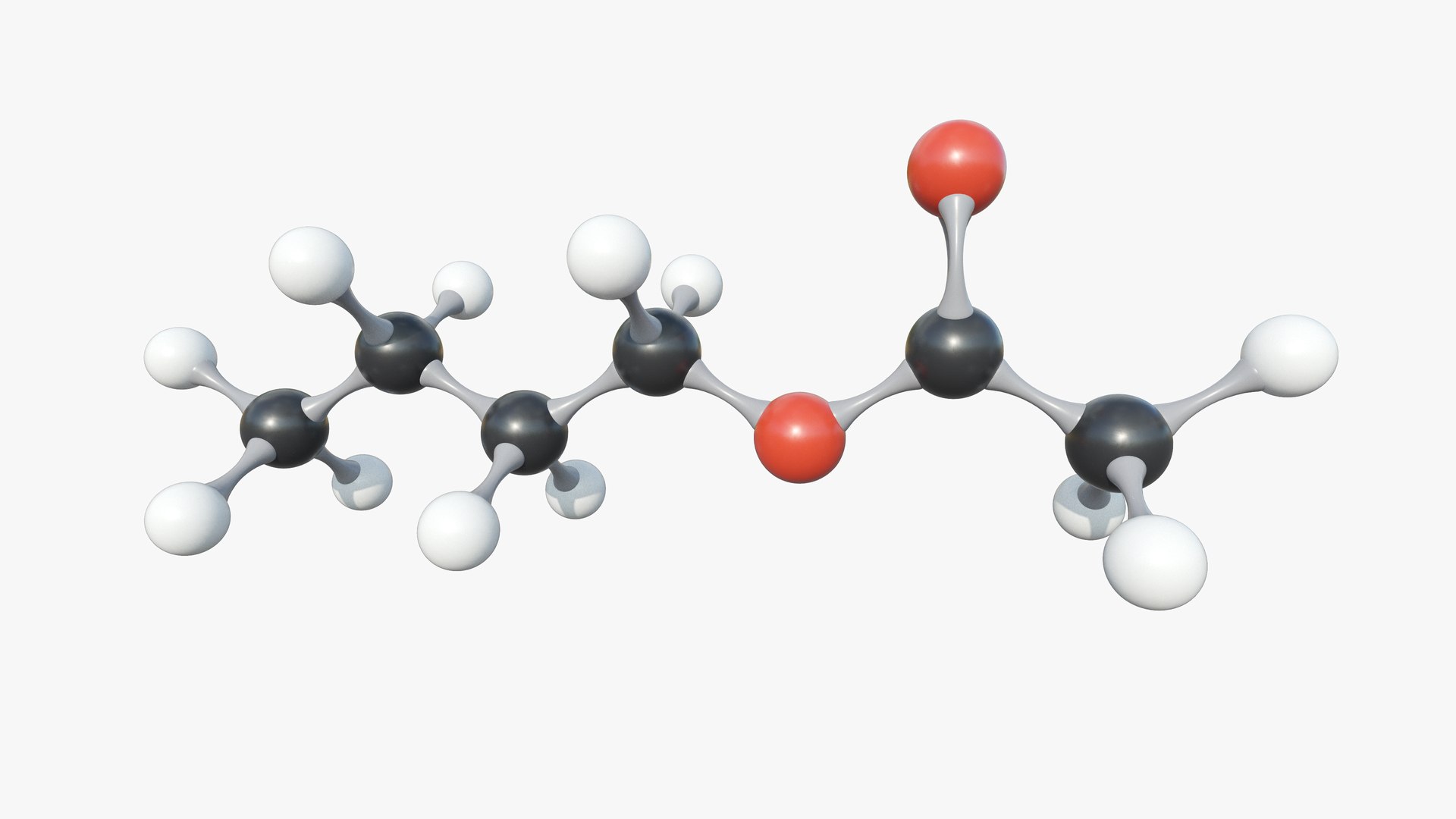 3D Model Butyl Acetate Molecule With PBR 4K 8K - TurboSquid 1942396