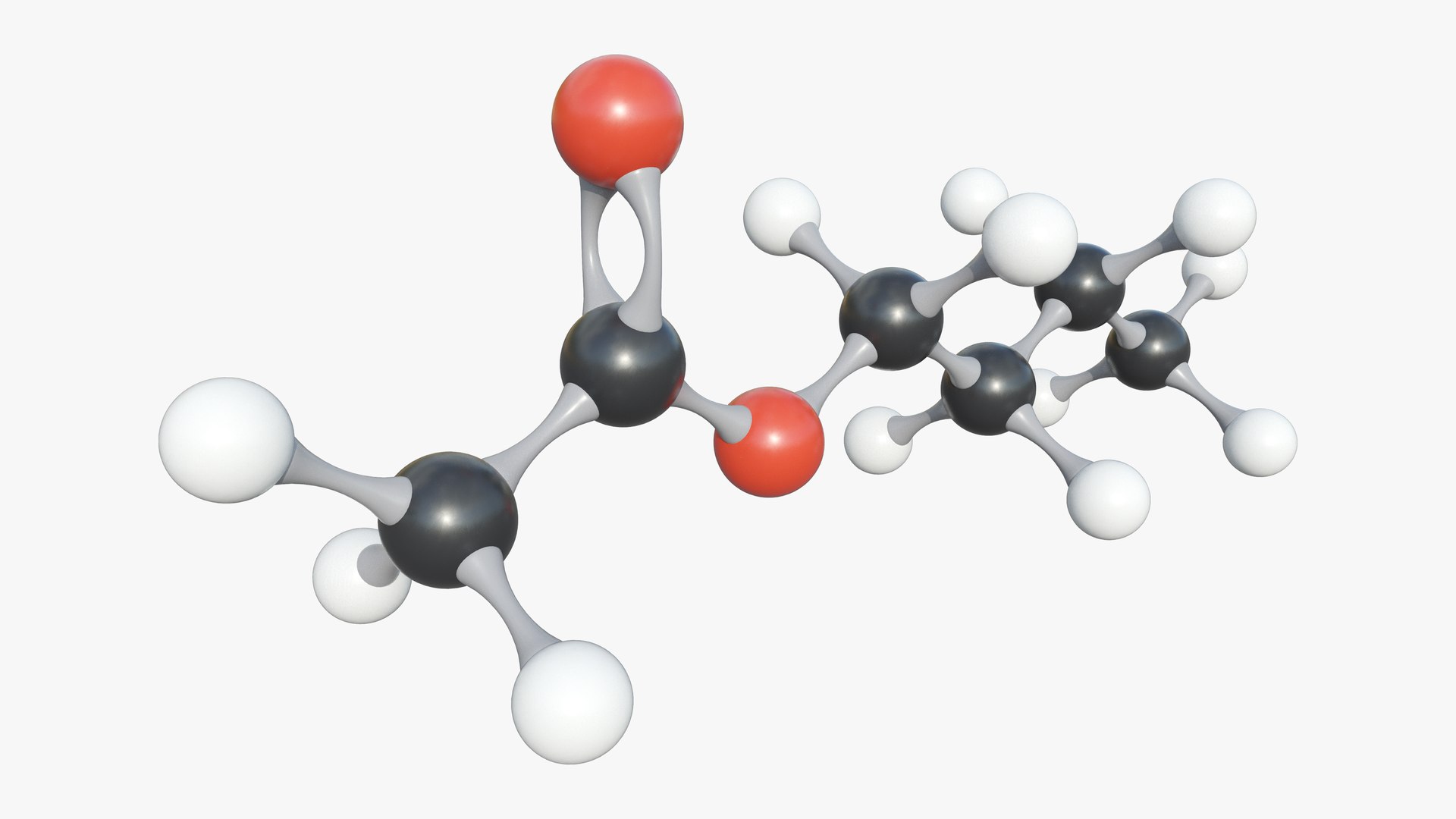 3D Model Butyl Acetate Molecule With PBR 4K 8K - TurboSquid 1942396