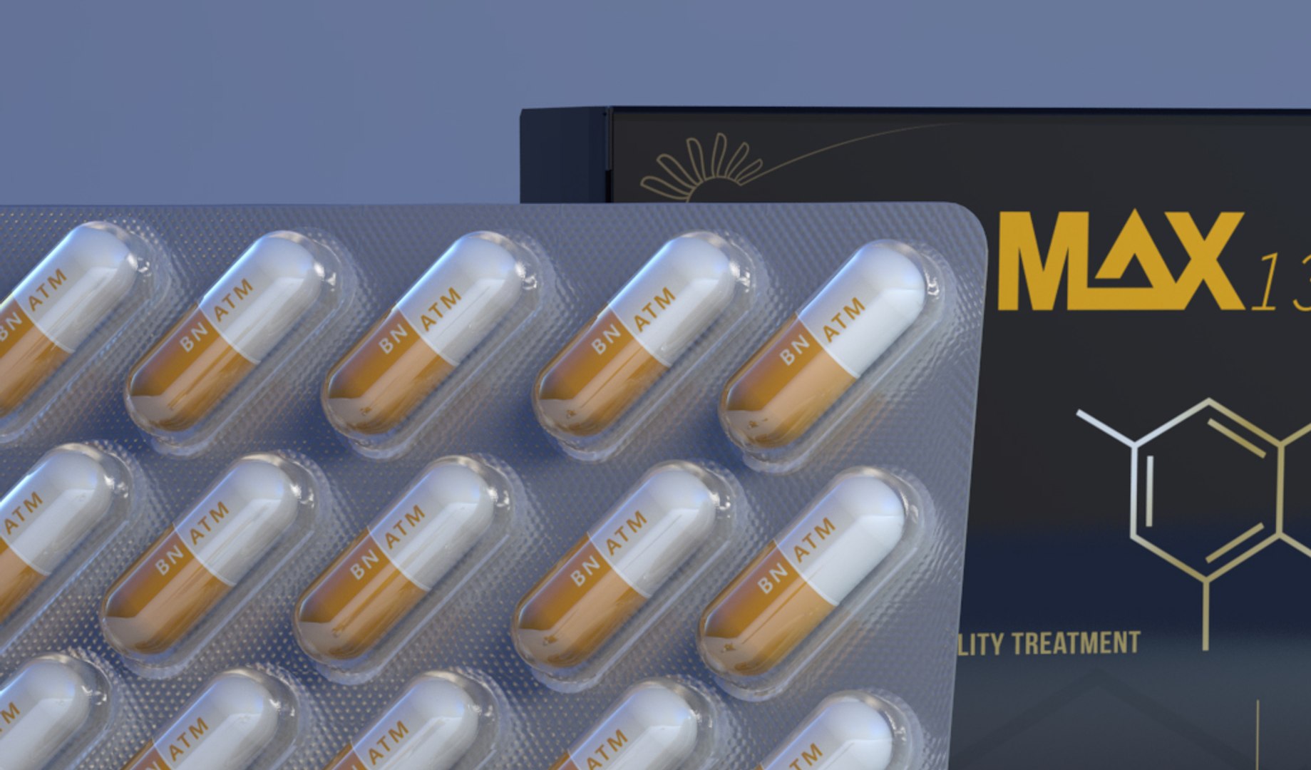 3d model blister packs medical