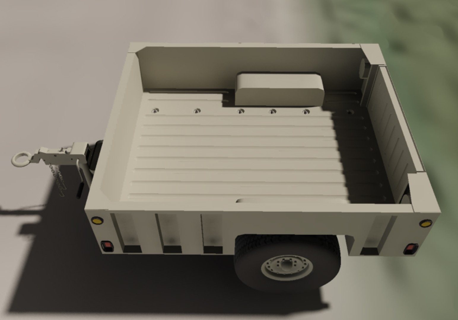 6 military trailer set 3d model