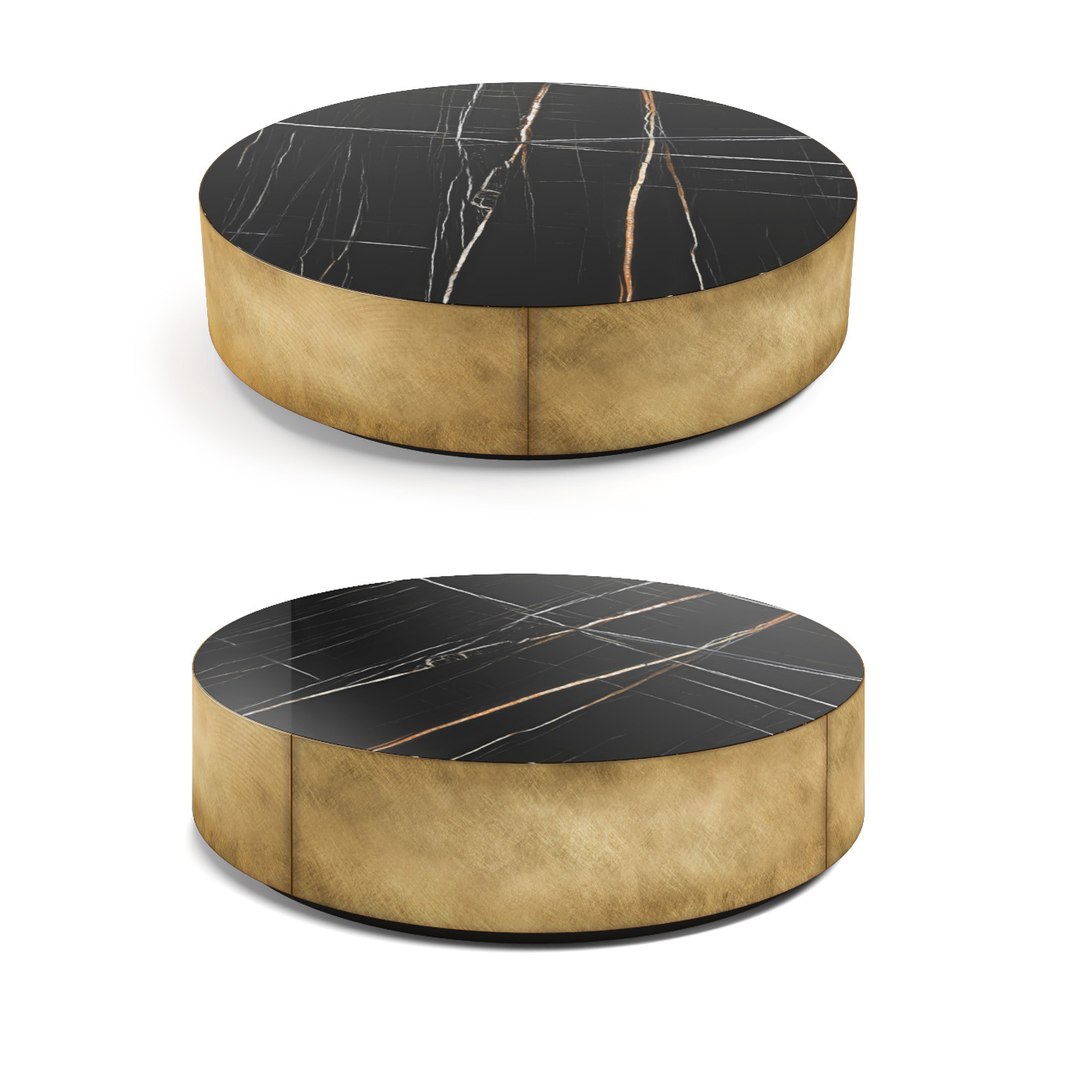Oval Coffee Tables Belt 3D Model - TurboSquid 1482638