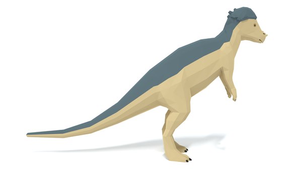 modelo 3d Dinosaurio Pachycephalosaurus de dibujos animados de Low Poly ...