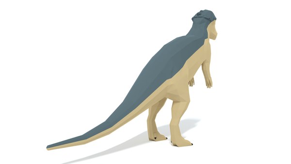 modelo 3d Dinosaurio Pachycephalosaurus de dibujos animados de Low Poly ...
