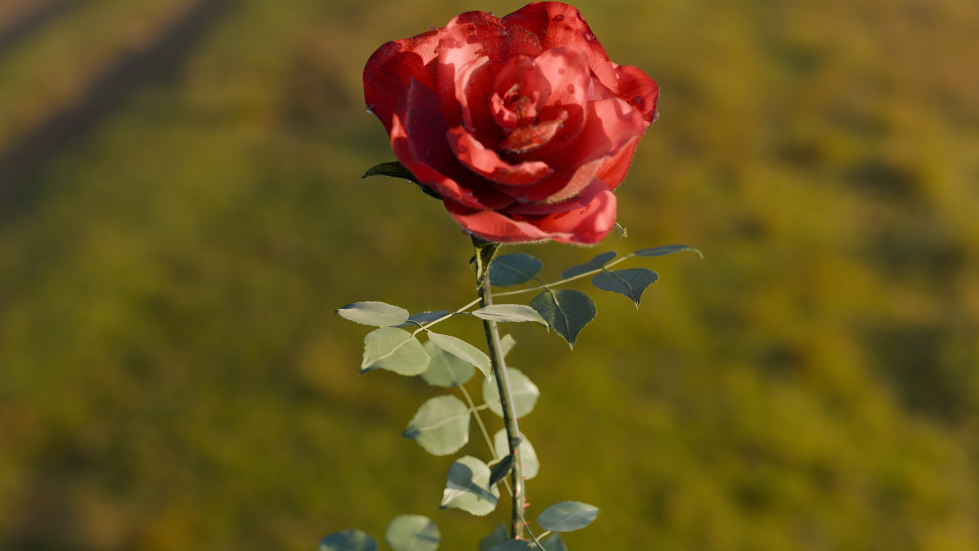 Realistic Rose Animated 3D - TurboSquid 2368012
