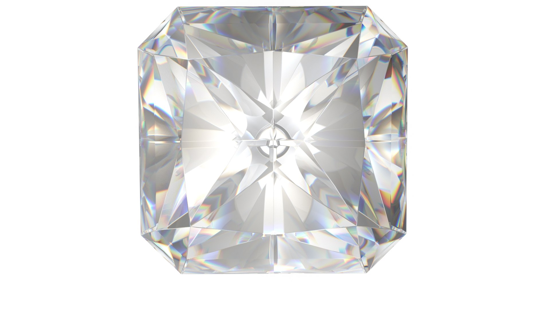 Radiant Cut Diamond Model - TurboSquid 1870004