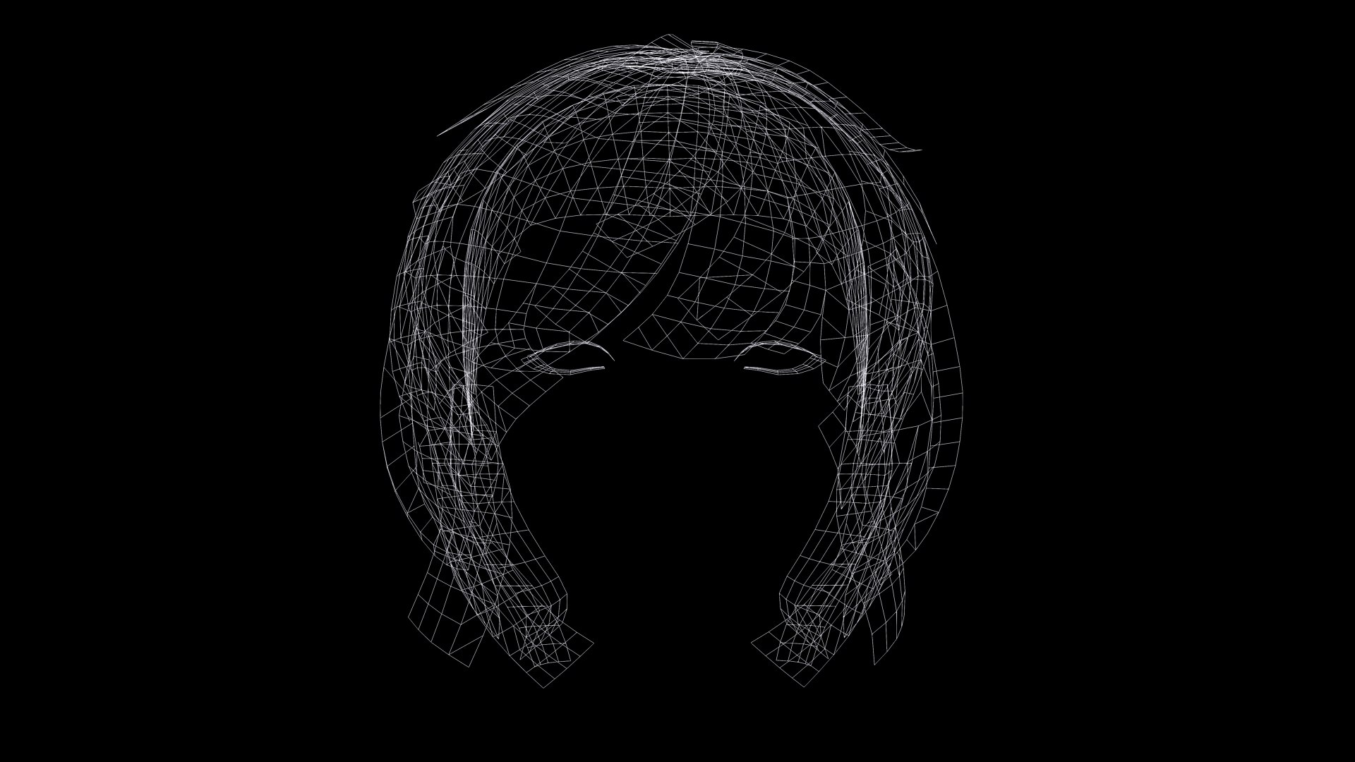 3D Female Bob Hair Low-poly model - TurboSquid 2138198