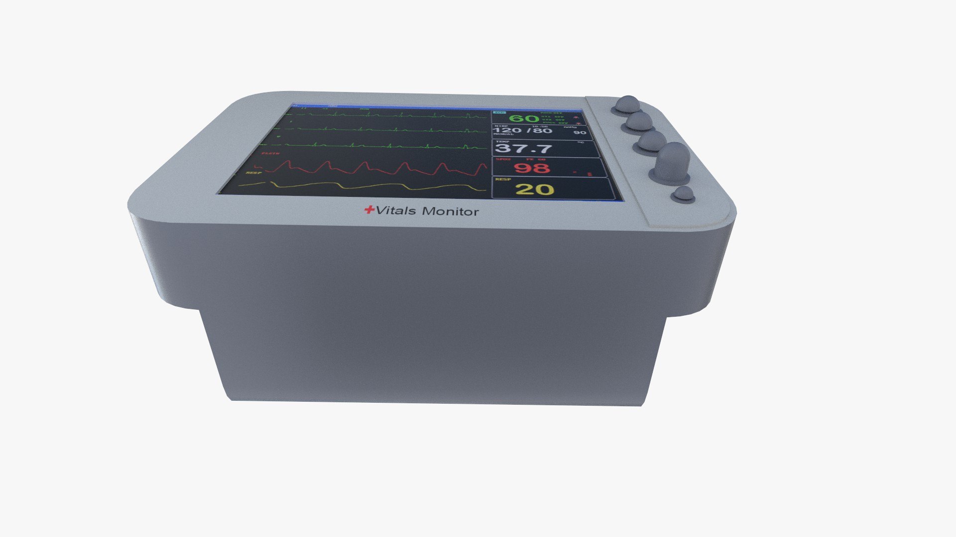 Vitals Monitor 3D model - TurboSquid 1846116