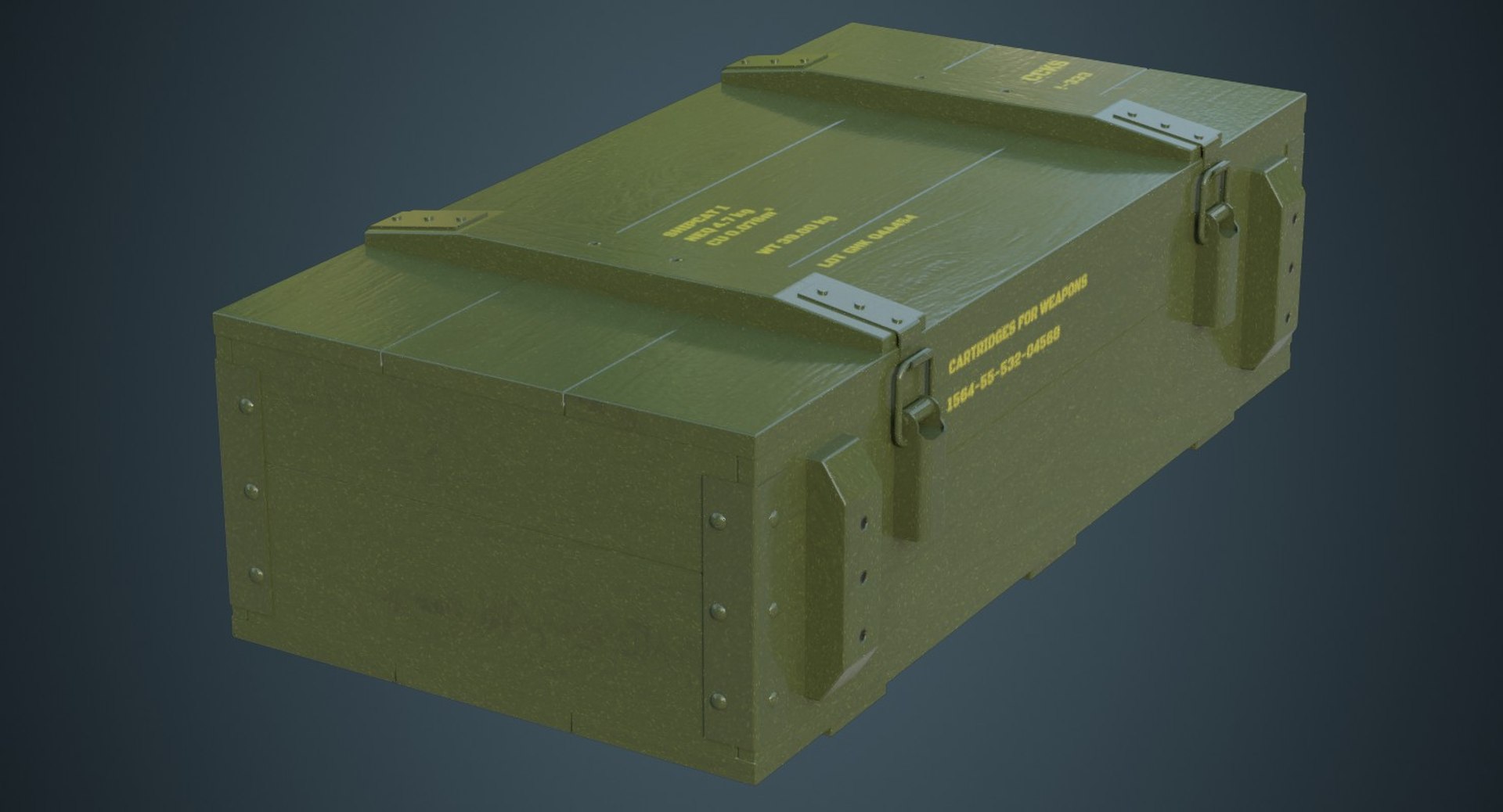 3D Ammunition Box 2a - TurboSquid 1489141