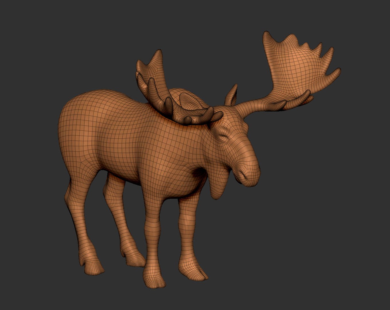 Moose Running Animals 3D Model - TurboSquid 1231220