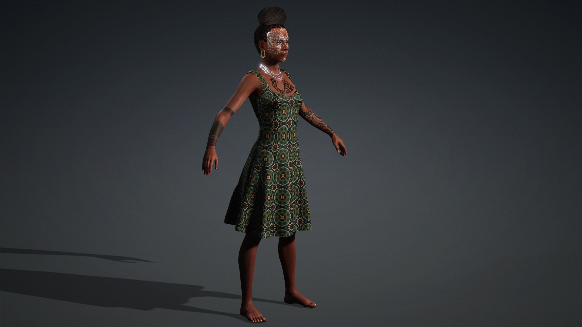 African Girl - 3D Character Model 3D Model - TurboSquid 2254836