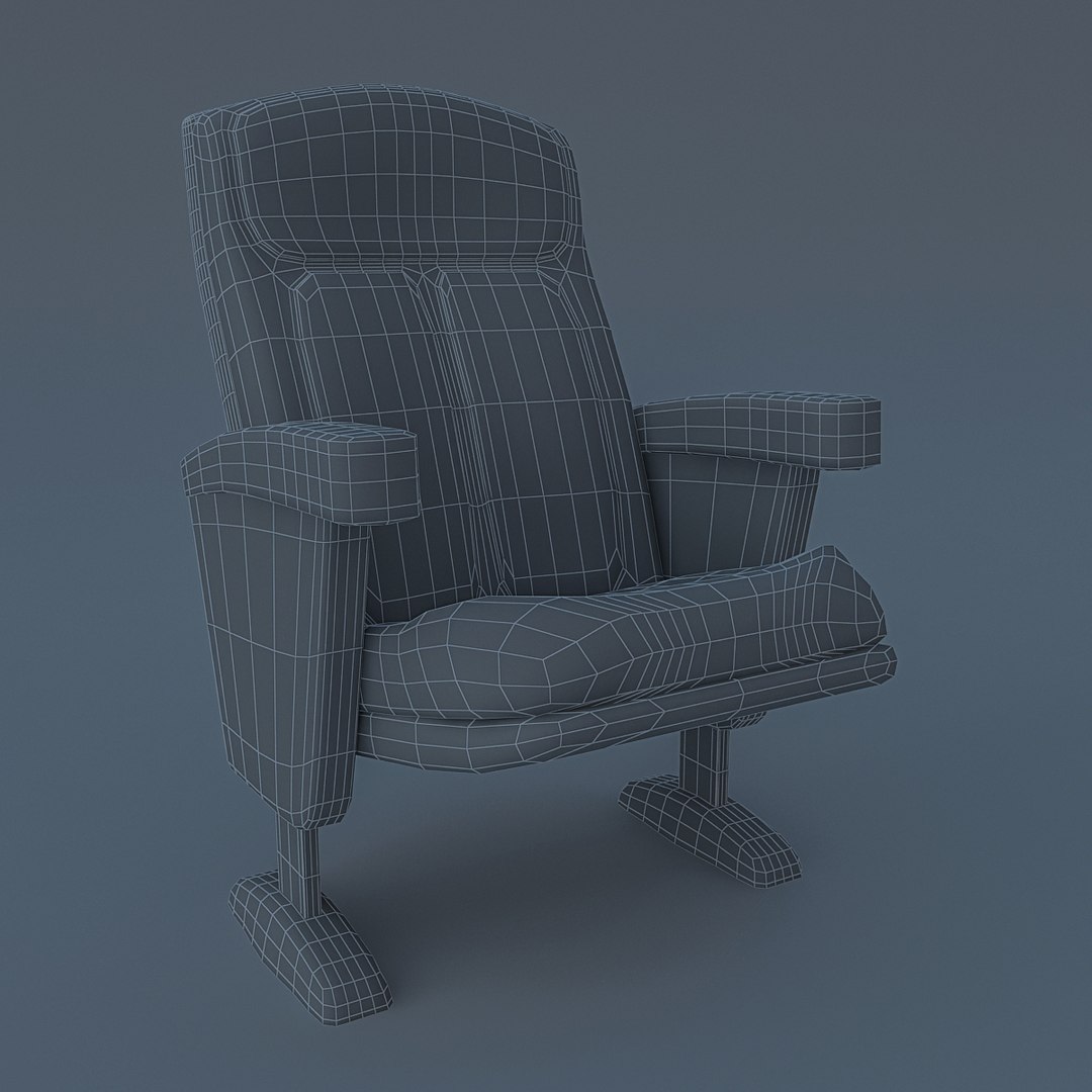 Theater chair model - TurboSquid 1441670