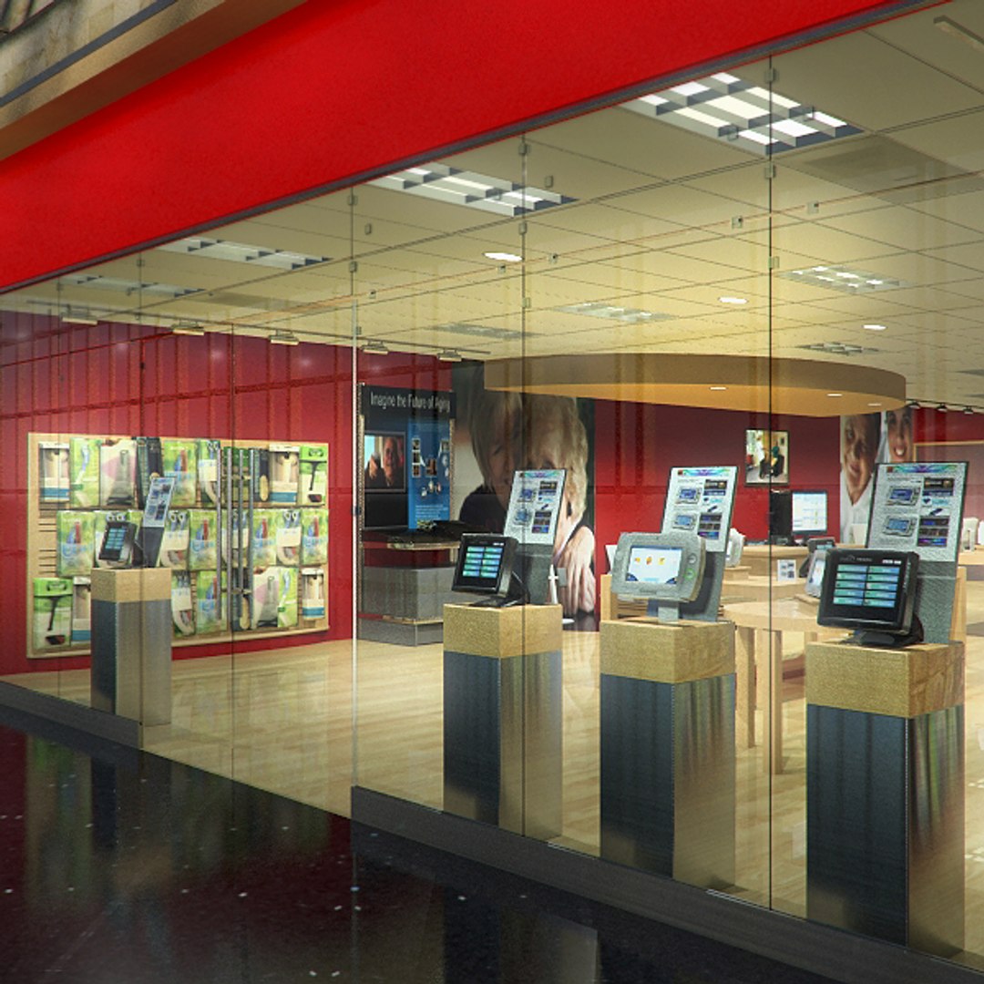 Retail Store Shopping 3d Model