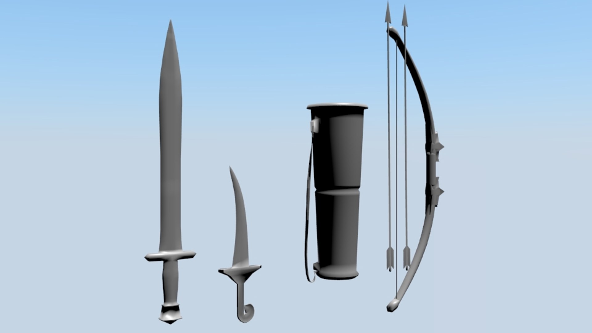 Medieval Weapons Model - TurboSquid 1154606