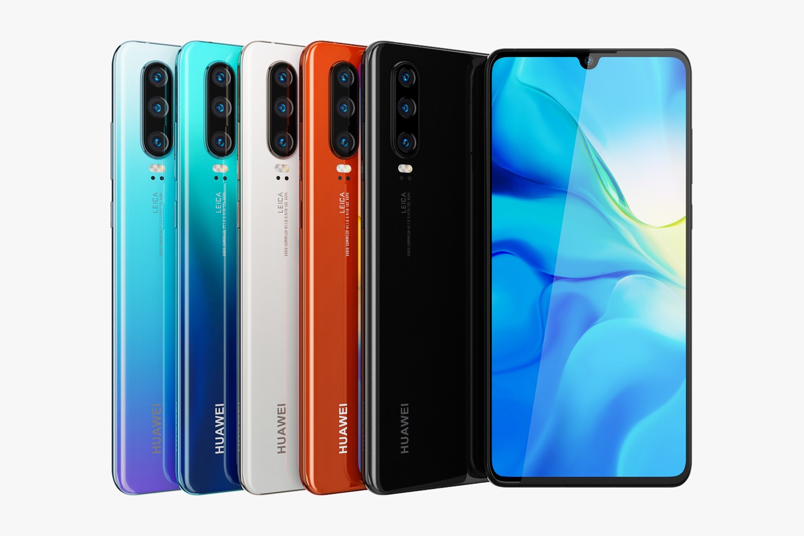 3D Huawei P30 Colors 3 - TurboSquid 1397634