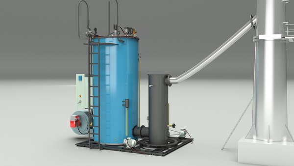 3d model solid fuel fired
