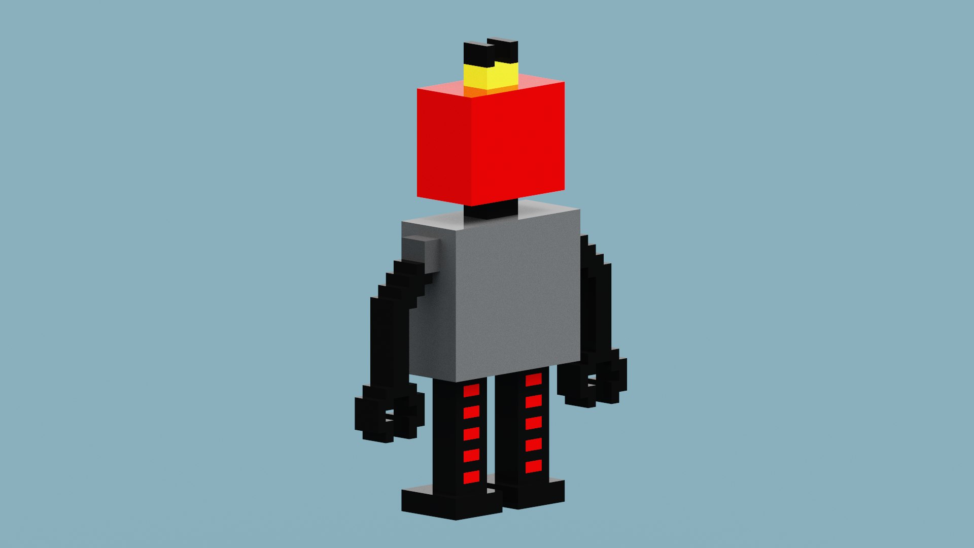 3D Voxel Robot - TurboSquid 2029570