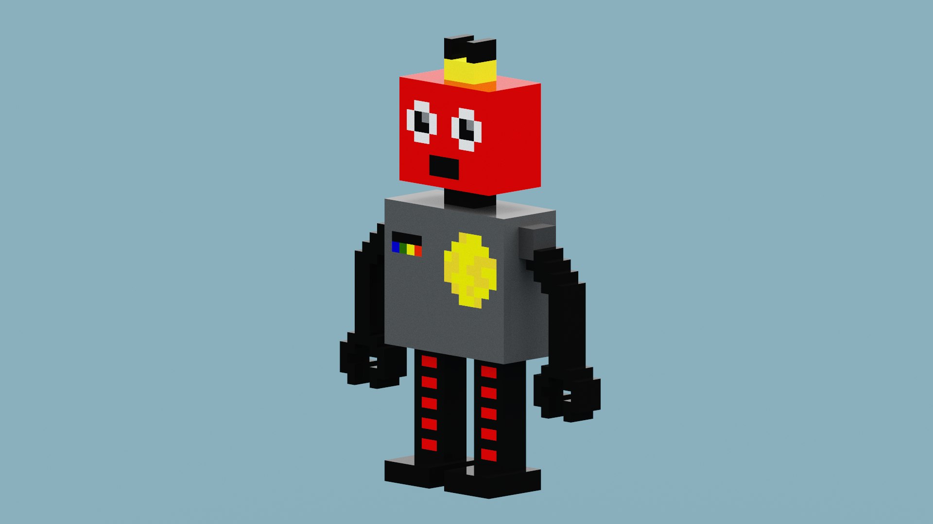 3D Voxel Robot - TurboSquid 2029570