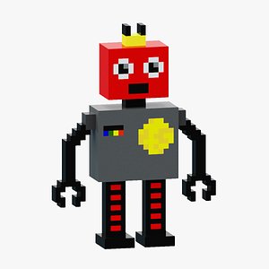 3D Robot-Minecraft Models | TurboSquid