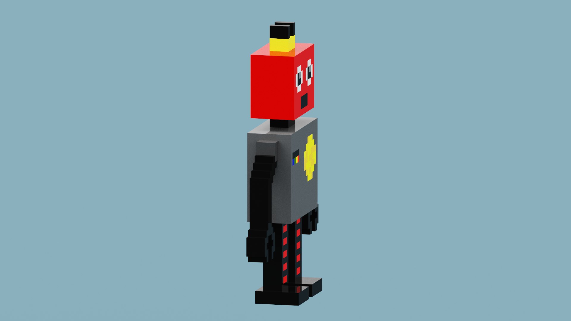 3D Voxel Robot - TurboSquid 2029570