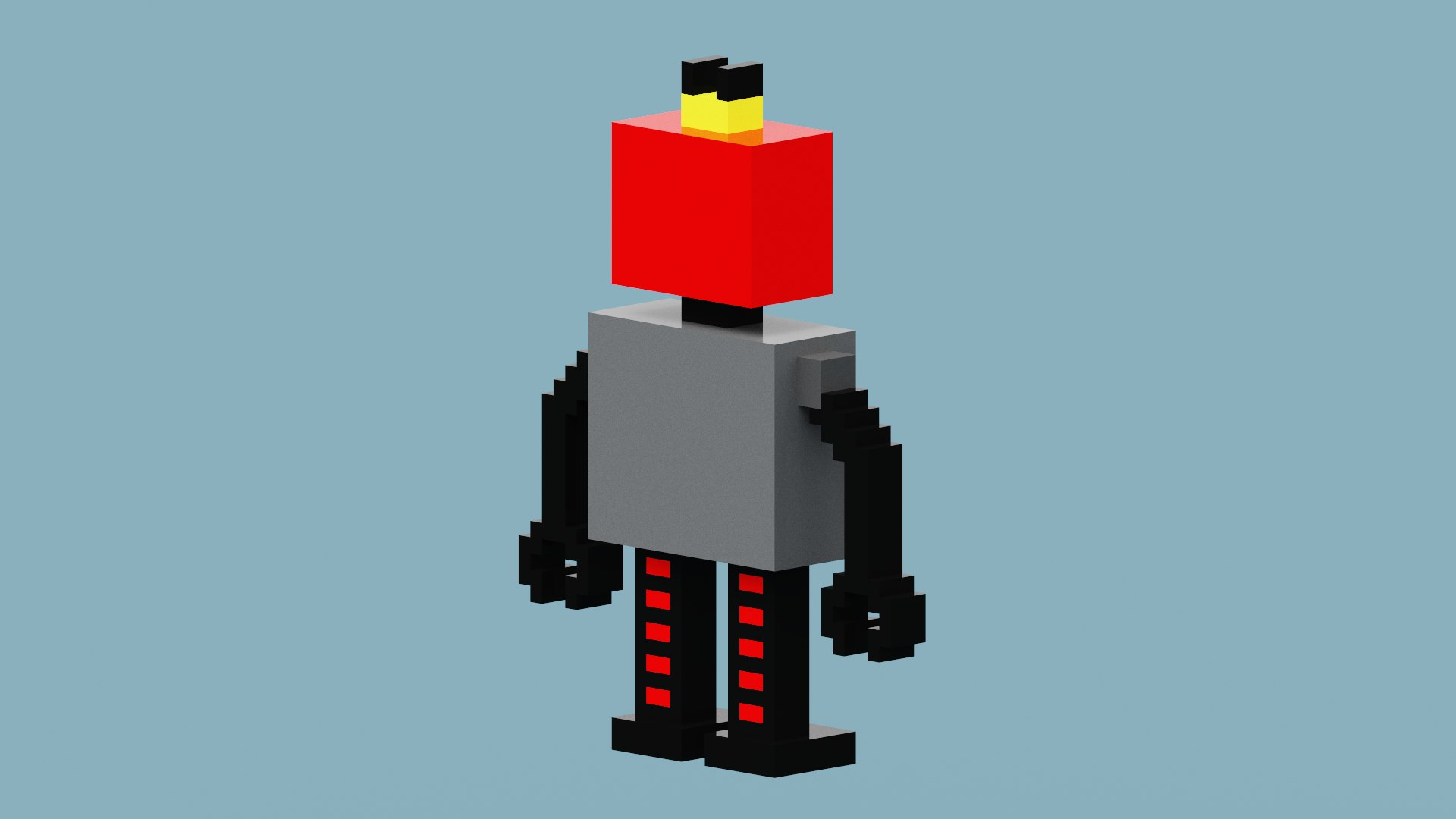 3D Voxel Robot - TurboSquid 2029570