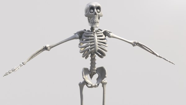 만화 해골 3D 모델 - TurboSquid 1713433