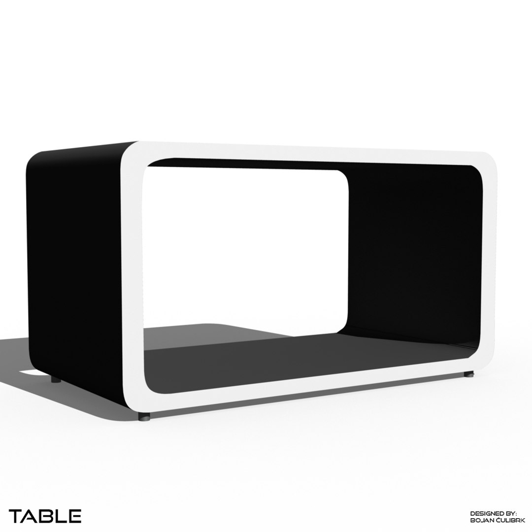 3d Cube Table Model