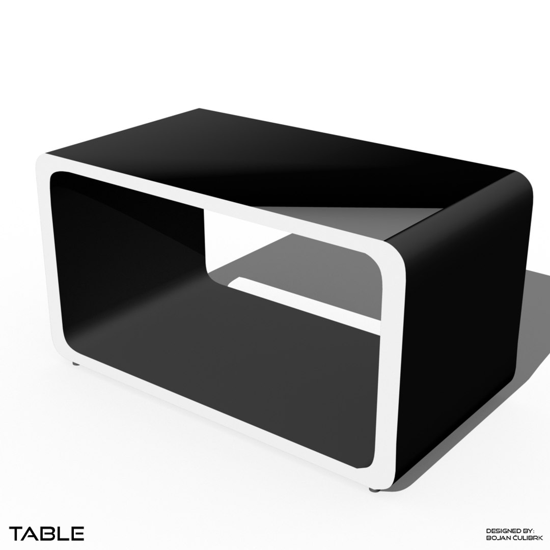 3d Cube Table Model