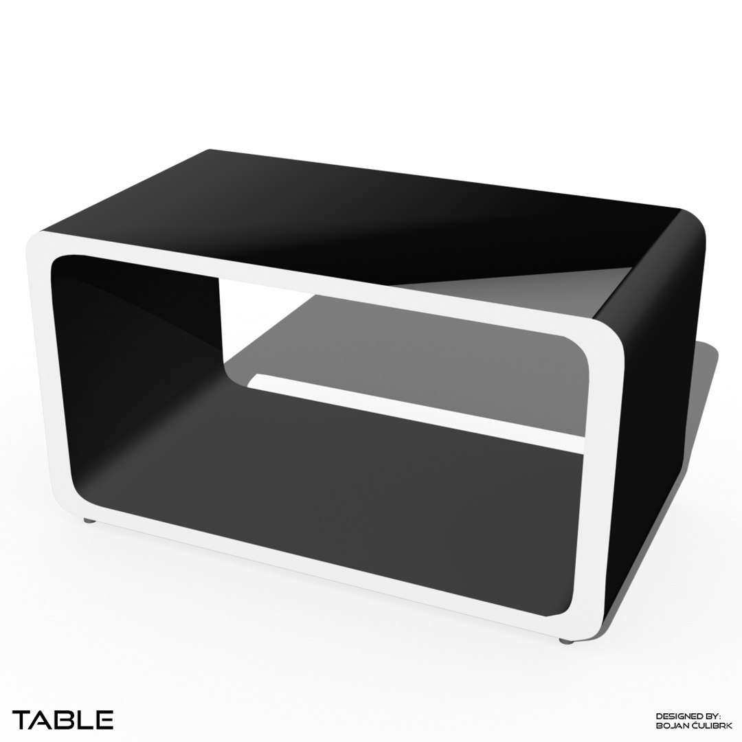 3d Cube Table Model