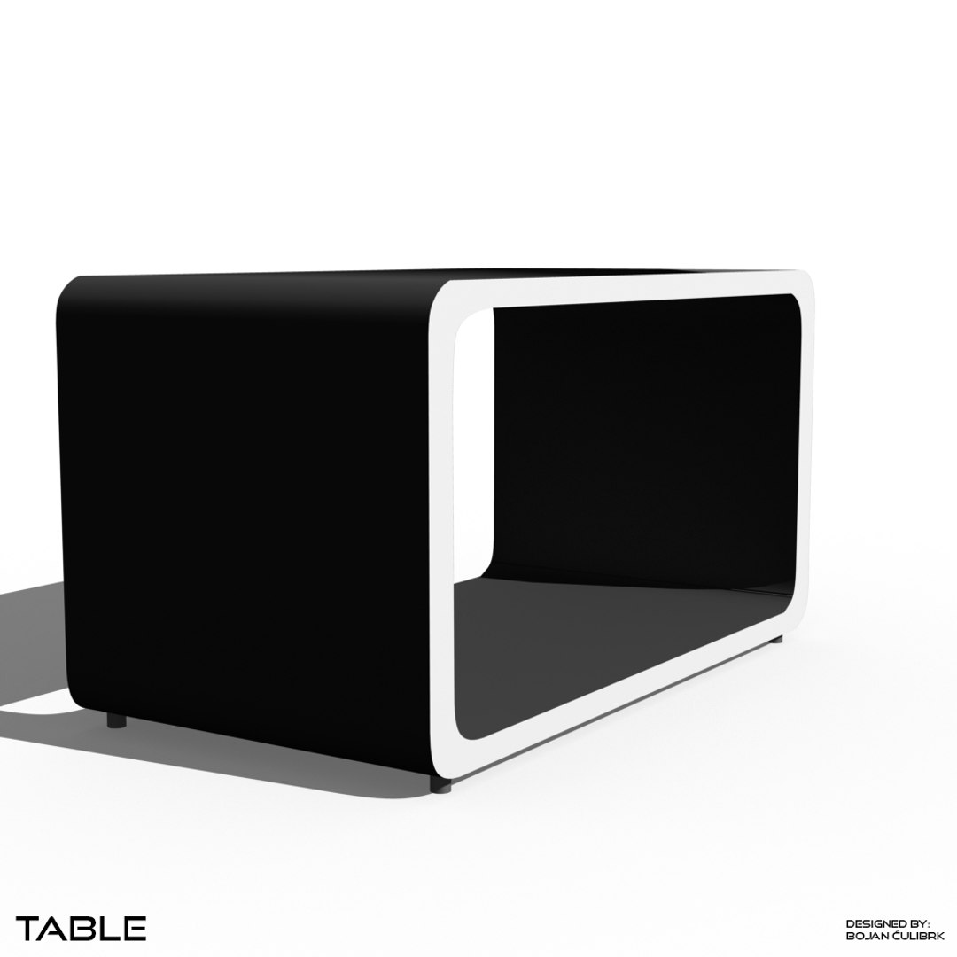 3d Cube Table Model