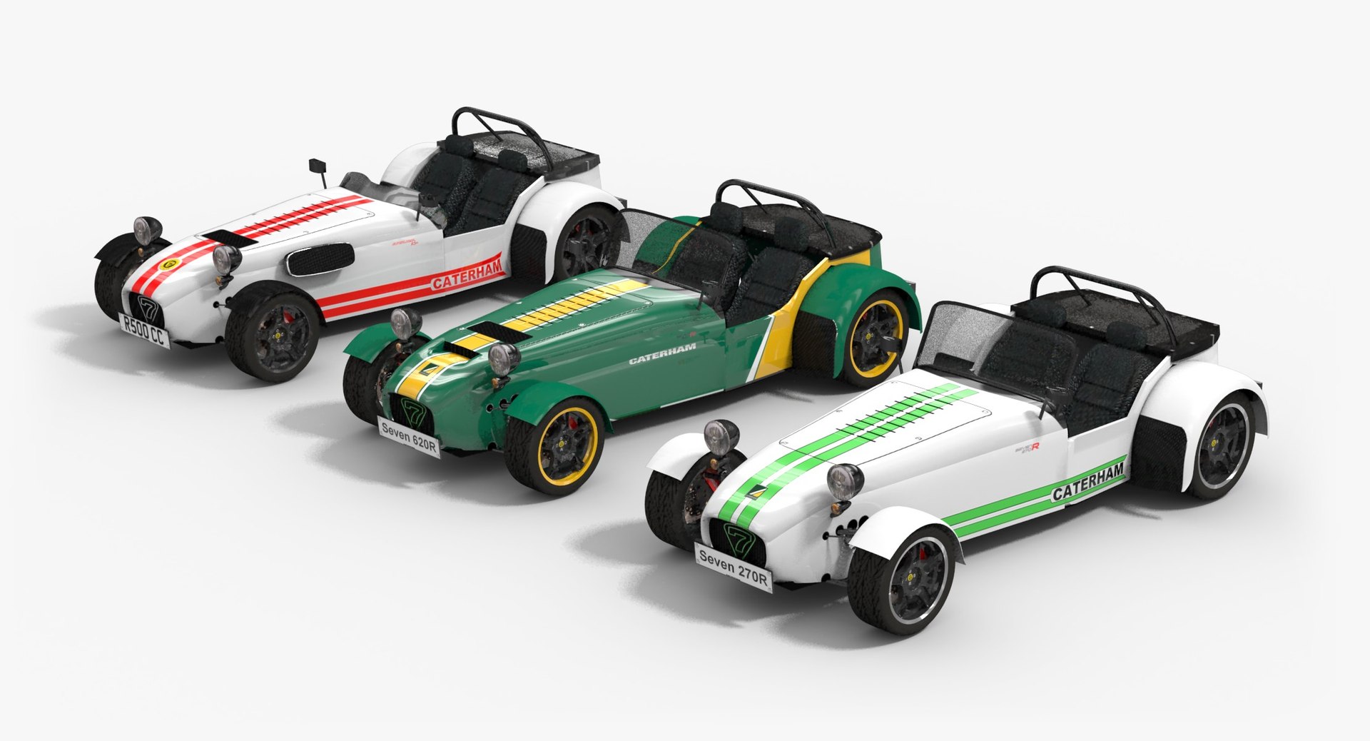 caterham cars 3d model