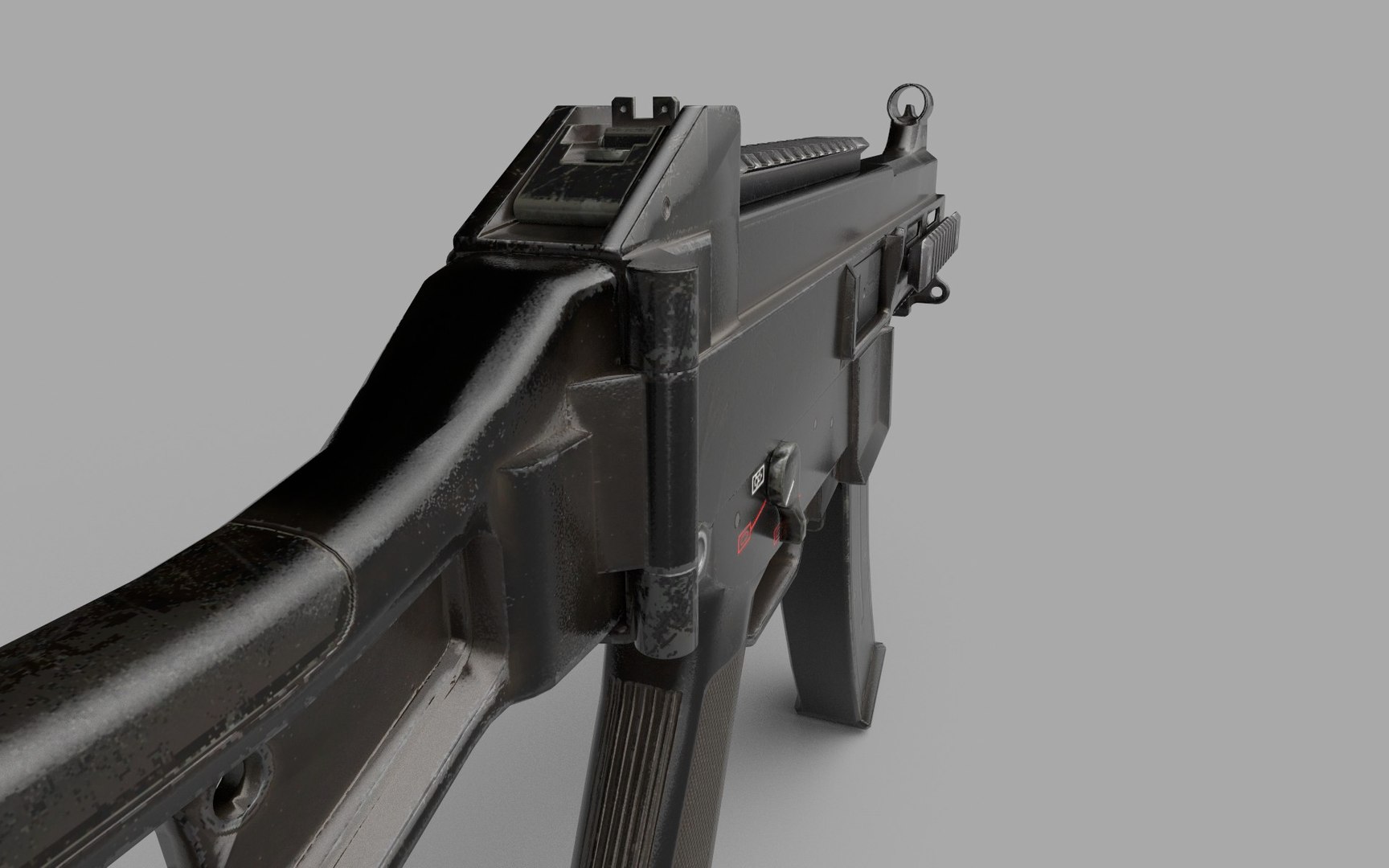 UMP9 GUN Low-poly 3D Model 3D Model - TurboSquid 2119039